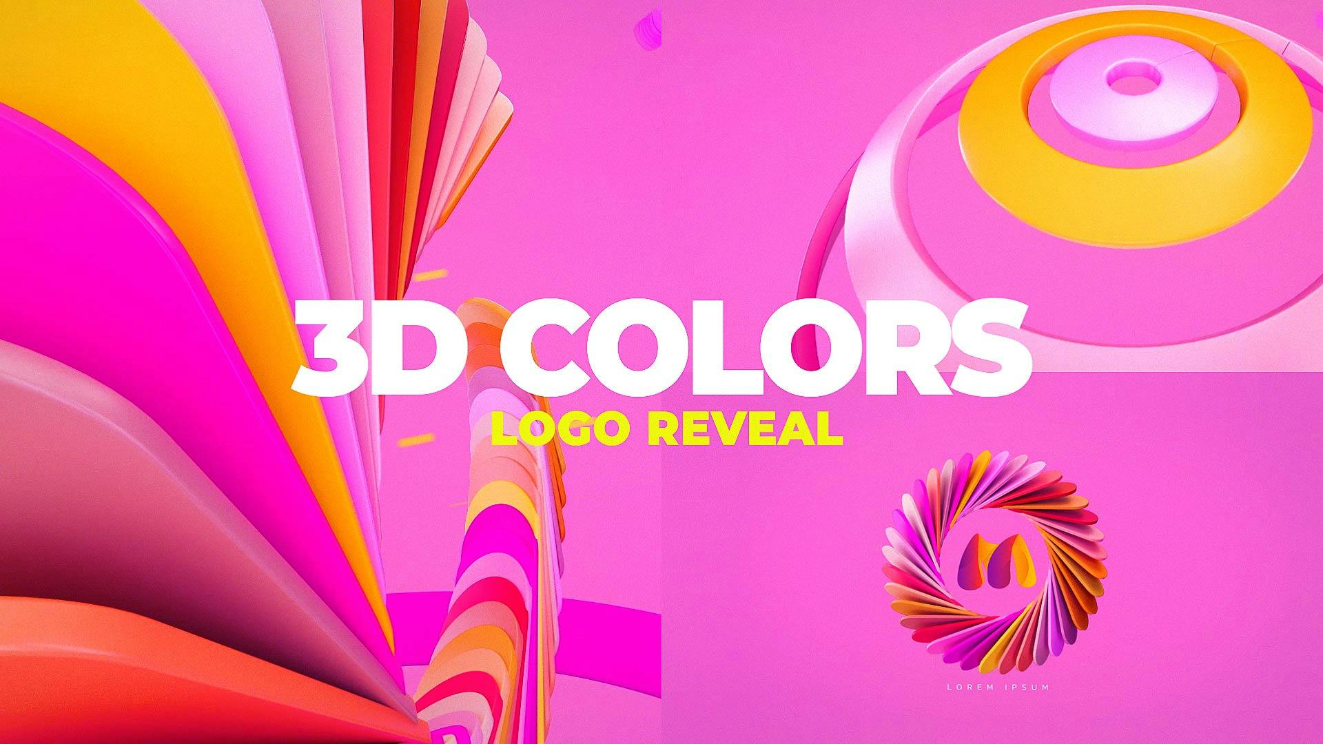 3D Colors Logo Reveal video templates | Artlist