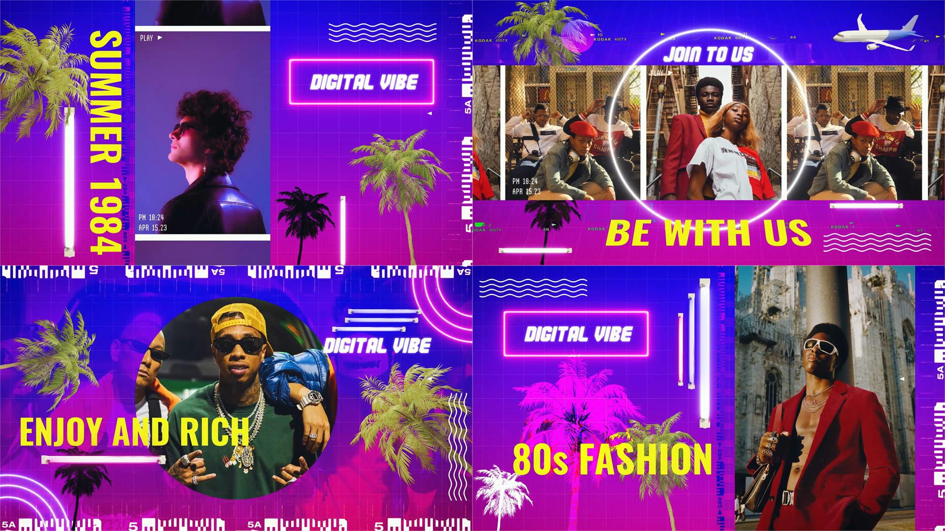 80s Vibe video templates | Artlist