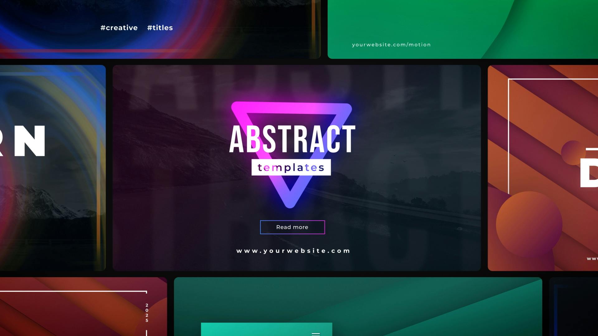 Abstract Typography Posters video templates | Artlist