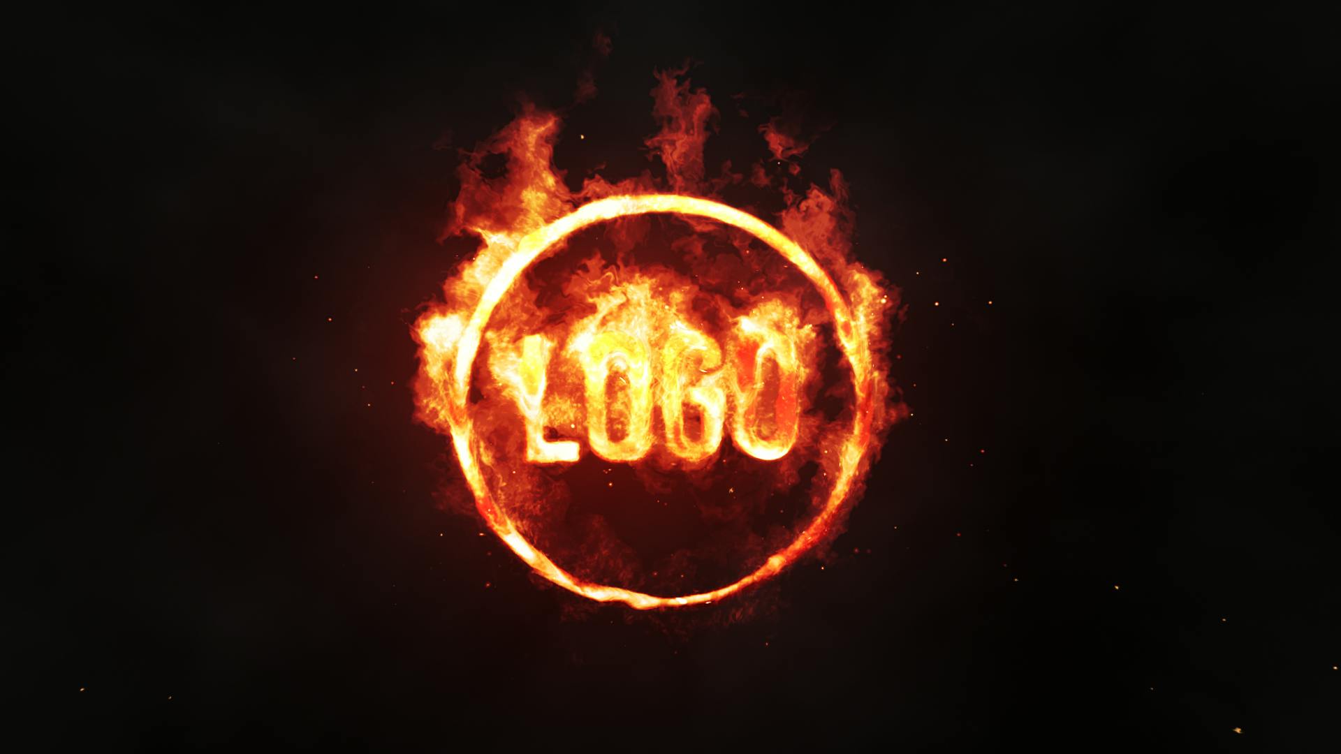 Burning Fire Logo Reveal video templates | Artlist