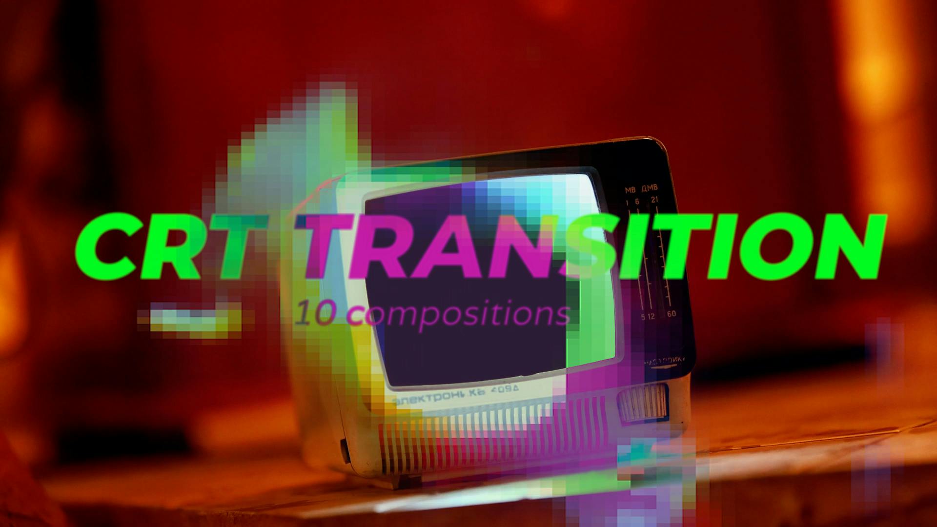 CRT Transitions video templates | Artlist