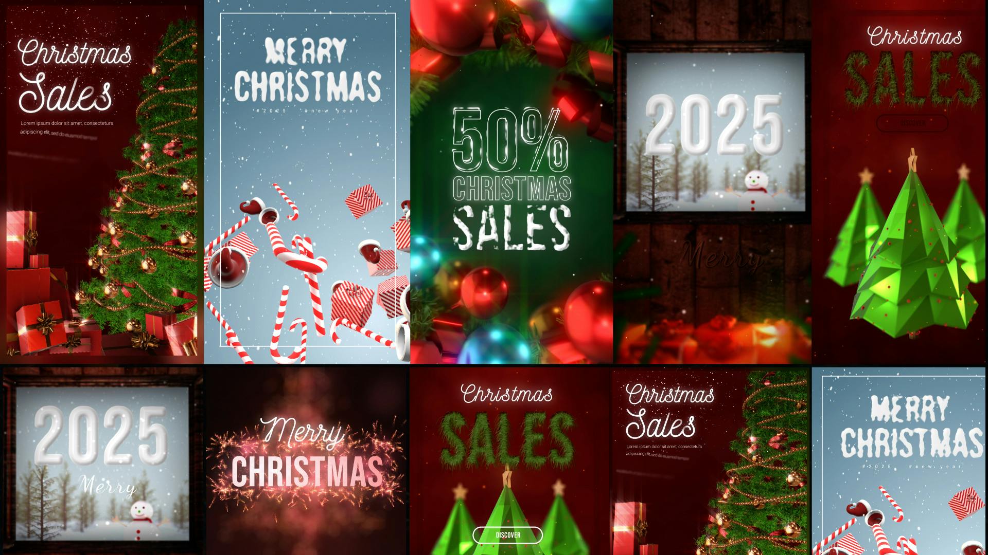 Christmas Story Pack video templates | Artlist