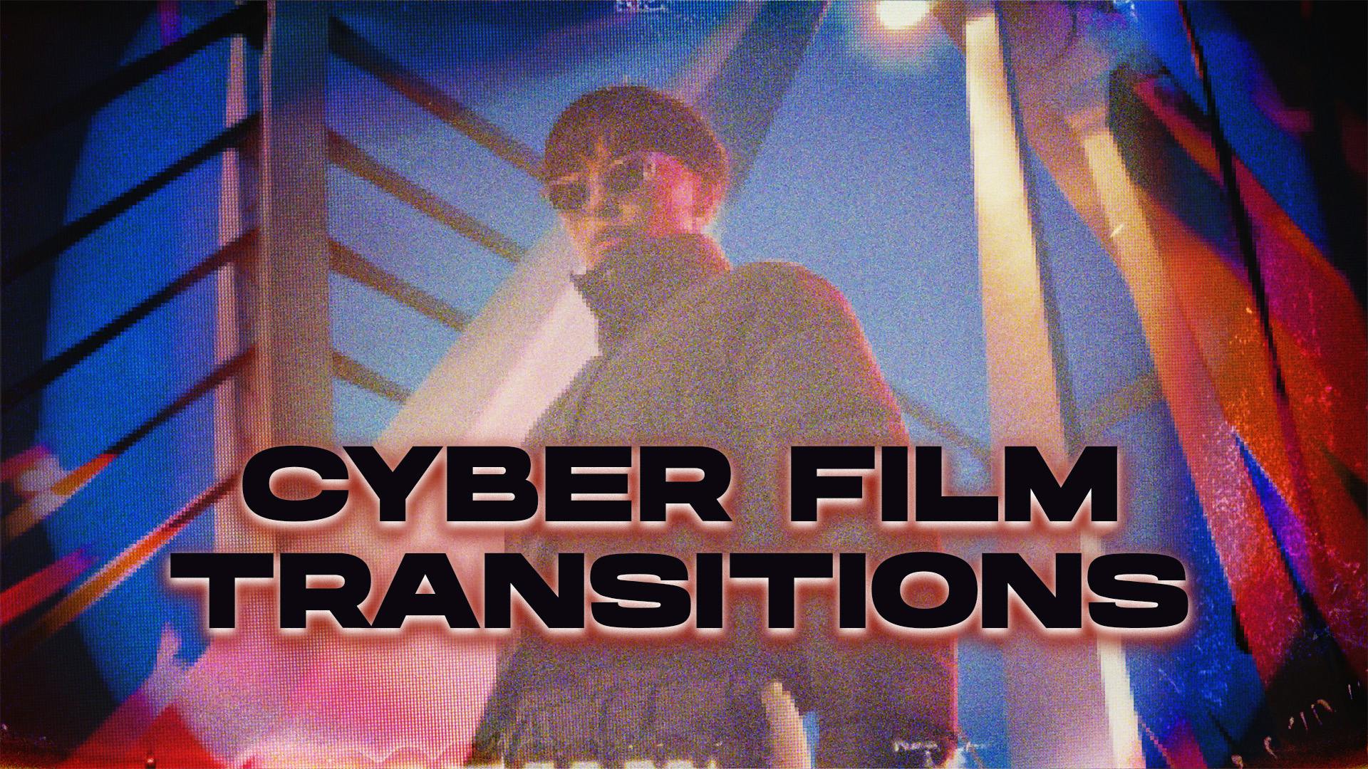 Cyber Film Transitions video templates | Artlist
