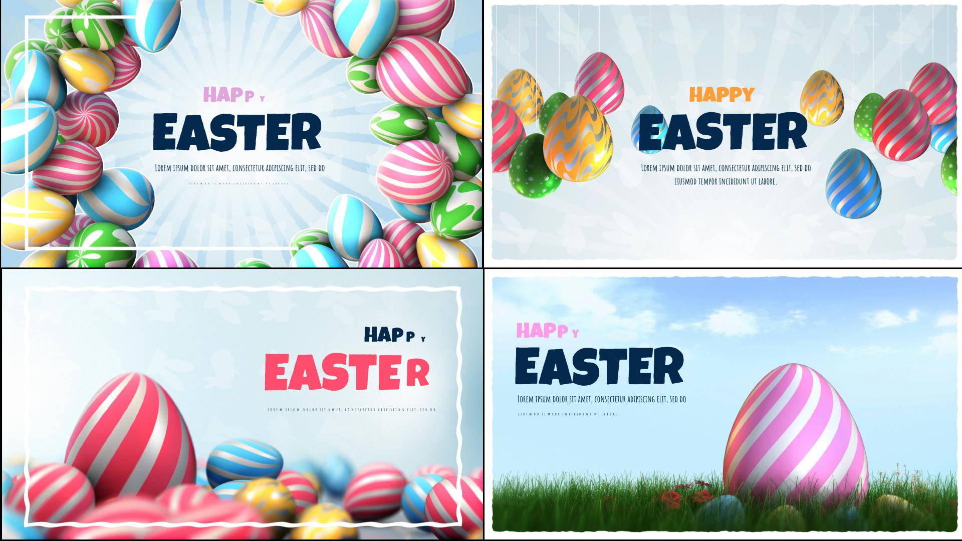 Easter Greetings Pack video templates | Artlist