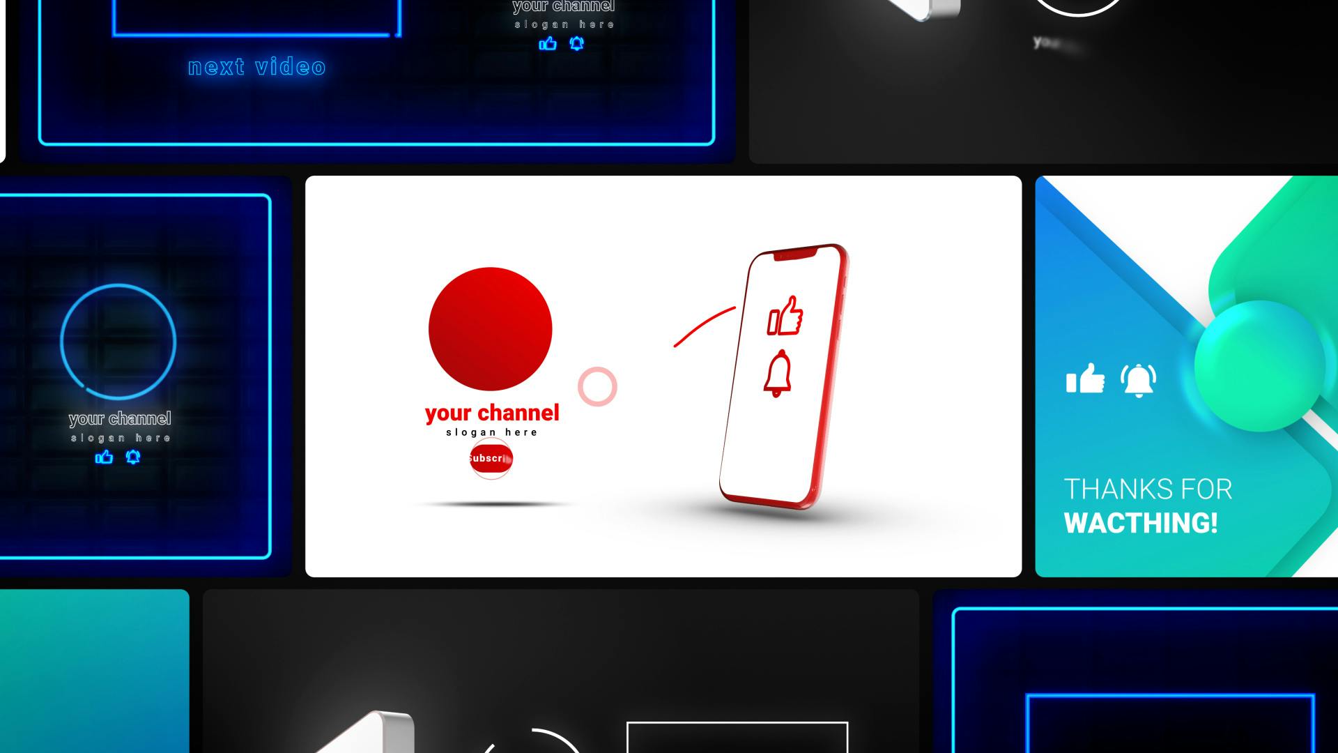 End Cards Pack video templates | Artlist