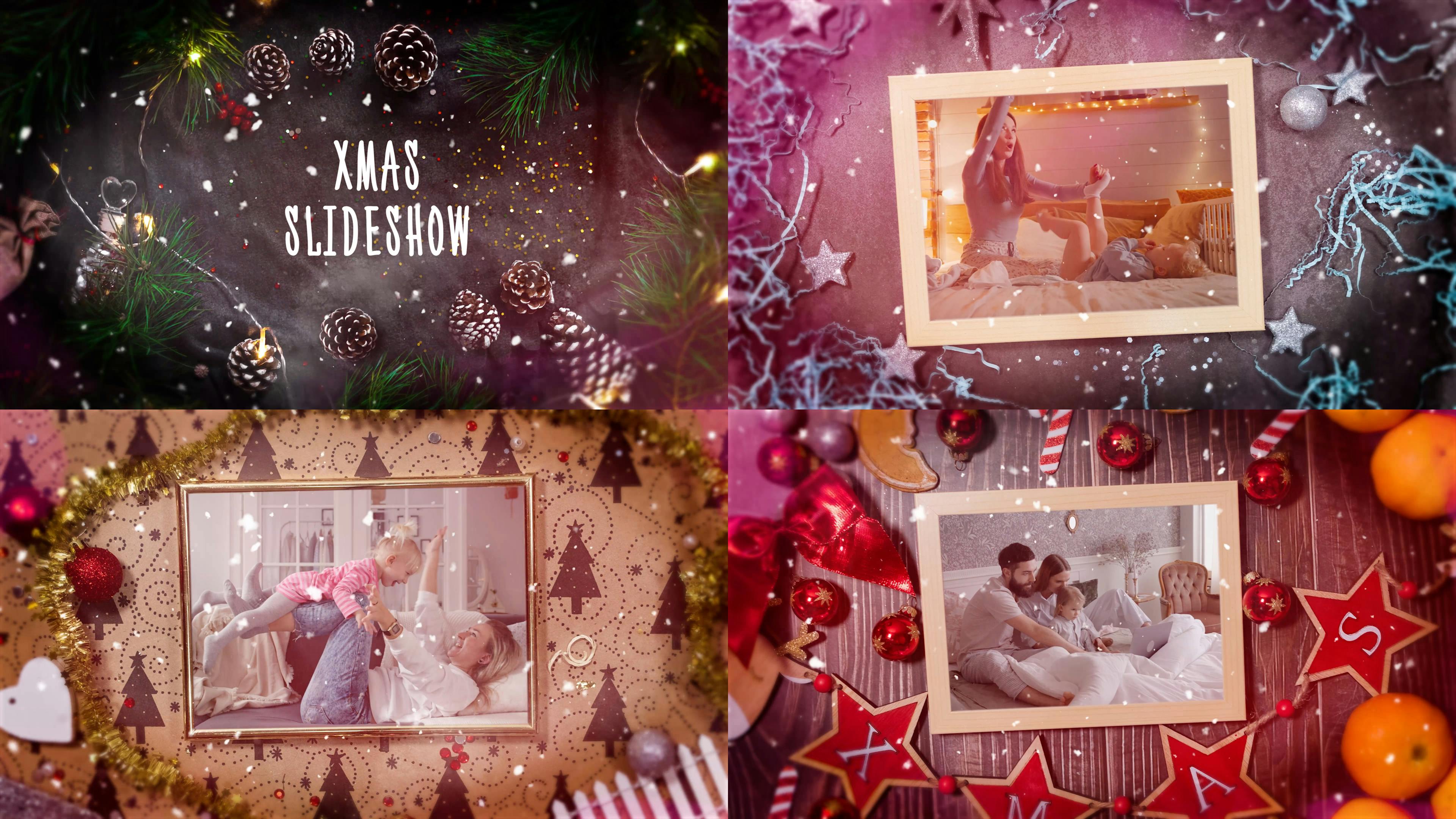 Family Christmas Slideshow Video Templates Artlist