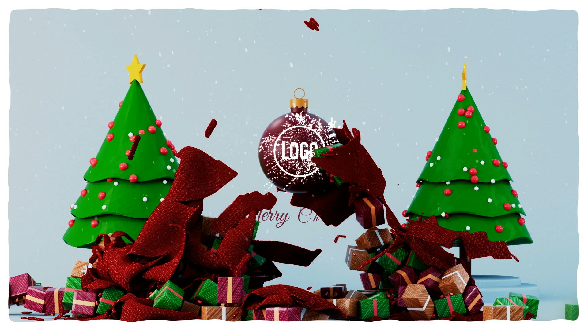 Festive Christmas Logo Reveal video templates | Artlist