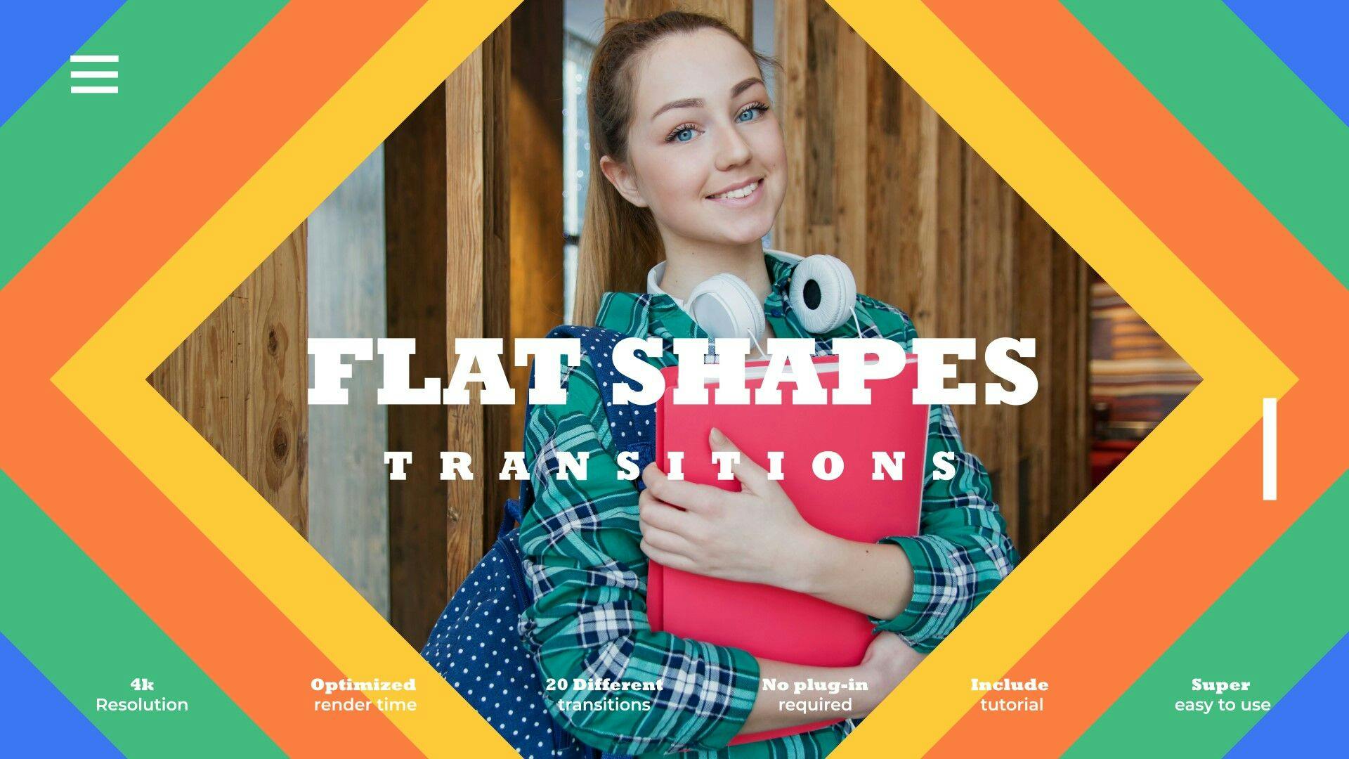 Flat Shapes Transitions video templates | Artlist