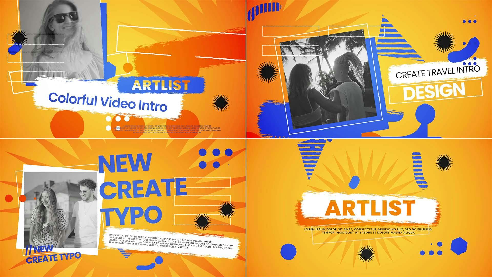 Happy Holiday Intro video templates | Artlist