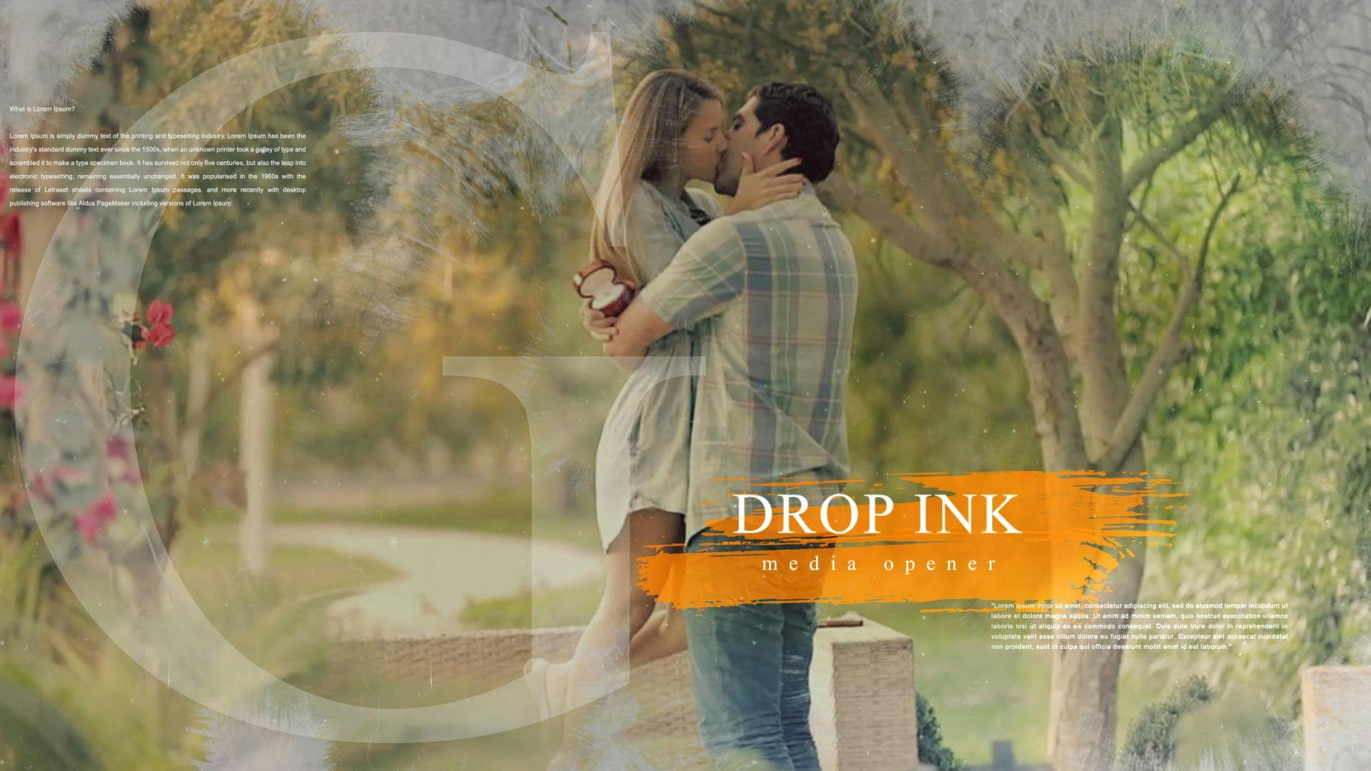 Ink Drop Romantic Opener video templates | Artlist