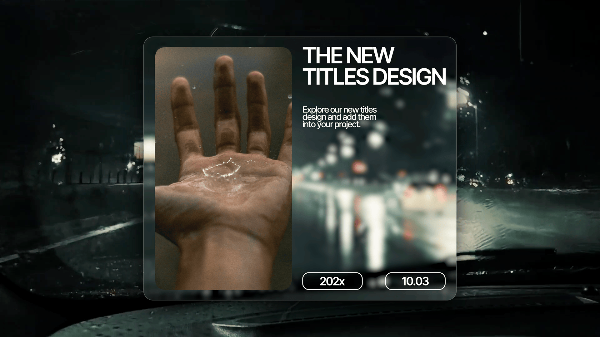 Liquid Glass Titles video templates | Artlist