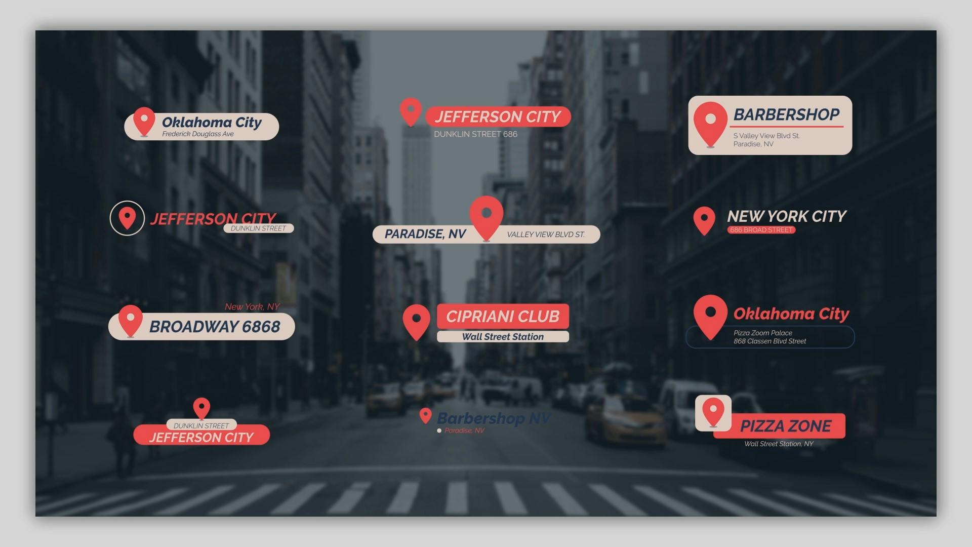 Location Titles video templates | Artlist