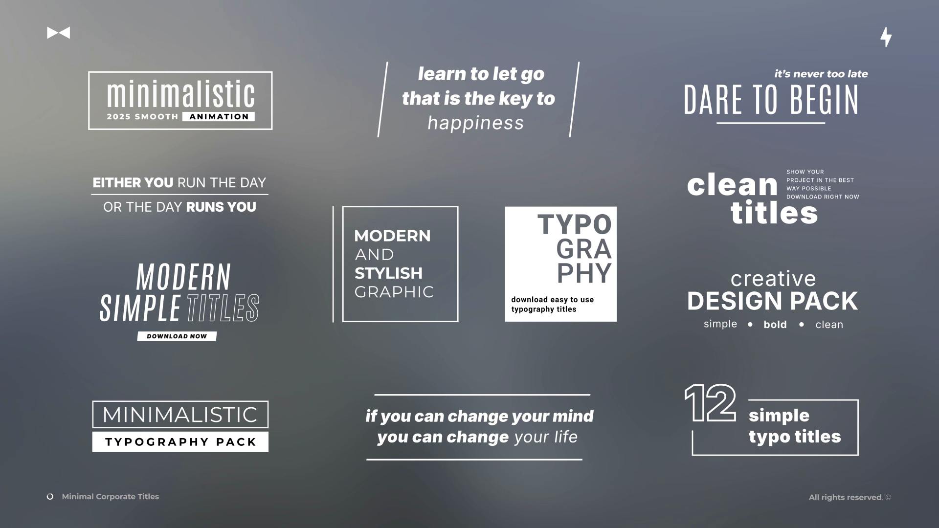 Minimal Corporate Titles video templates | Artlist