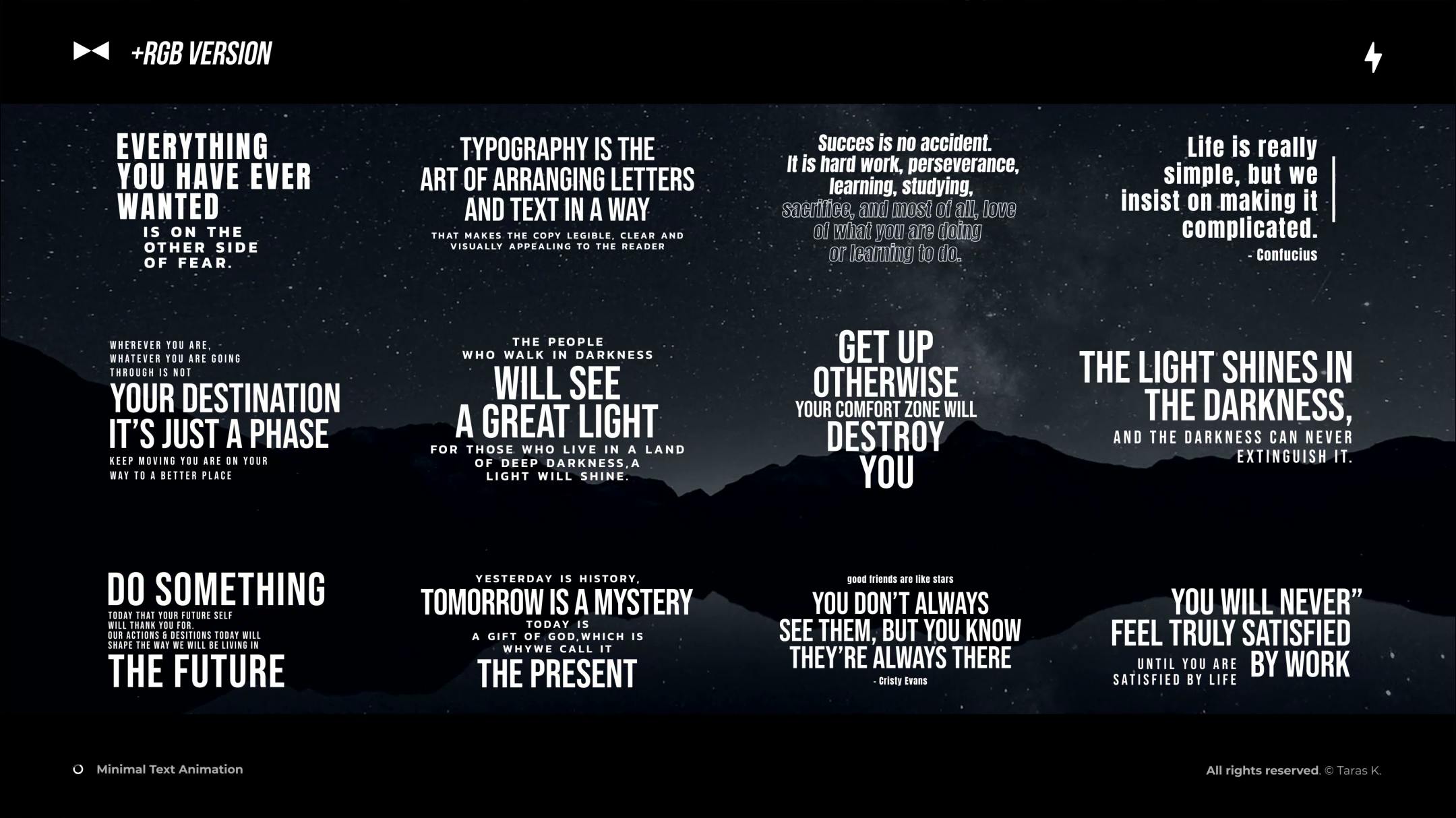 Minimal Text Animation video templates | Artlist