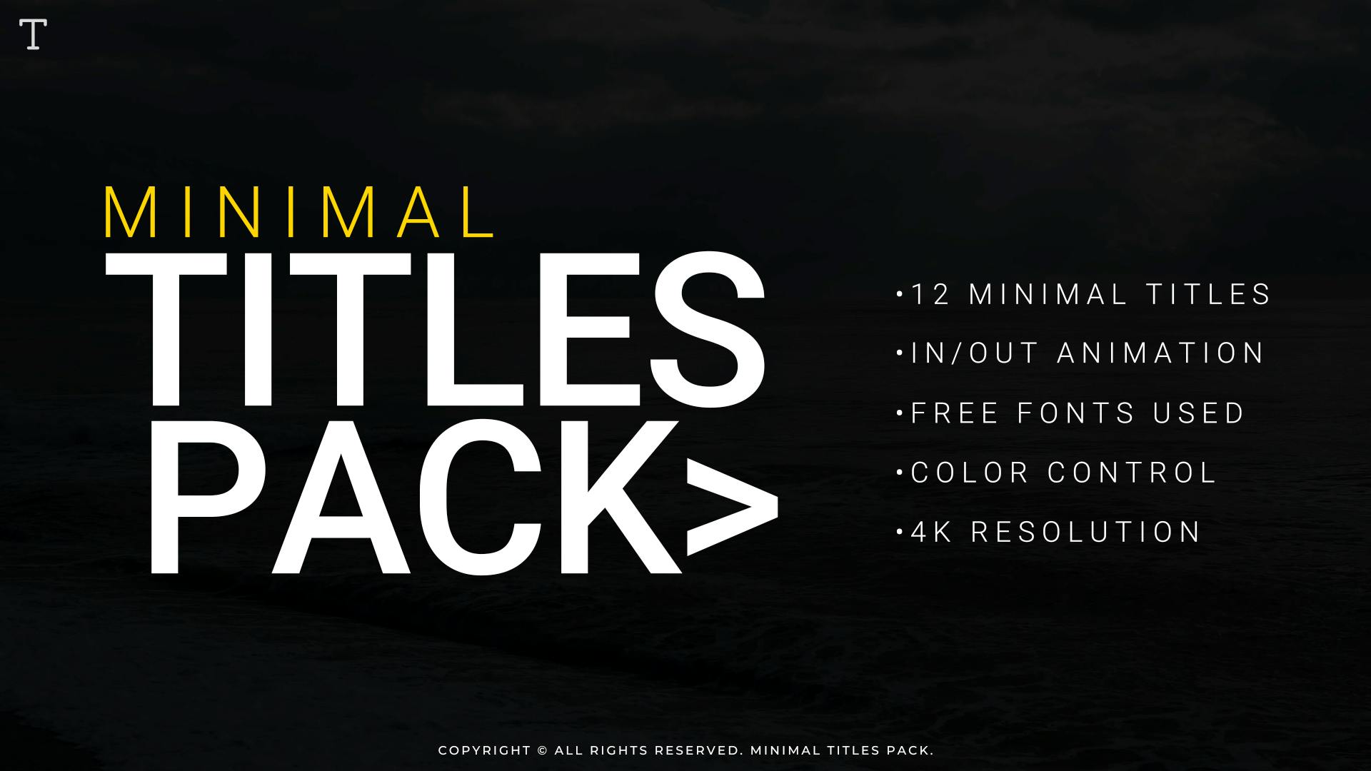 Minimal Titles video templates | Artlist