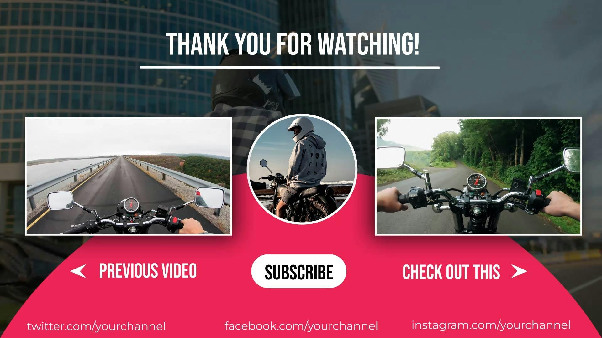 Modern End Screen video templates | Artlist