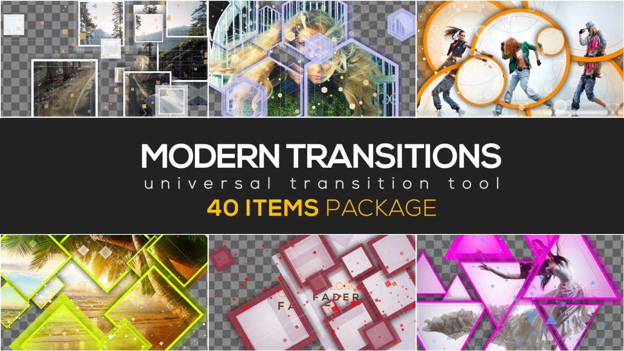 Modern Transition Pack video templates | Artlist