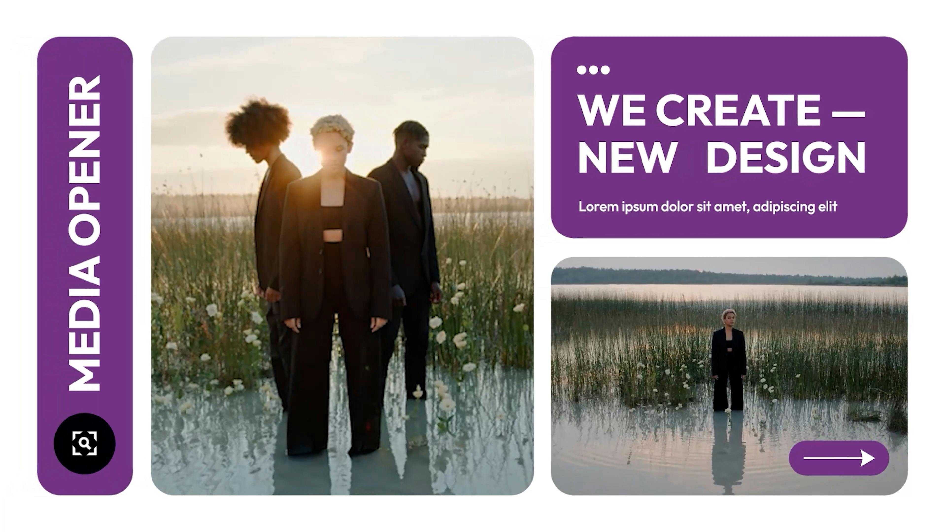 Multiframe Media Opener video templates | Artlist