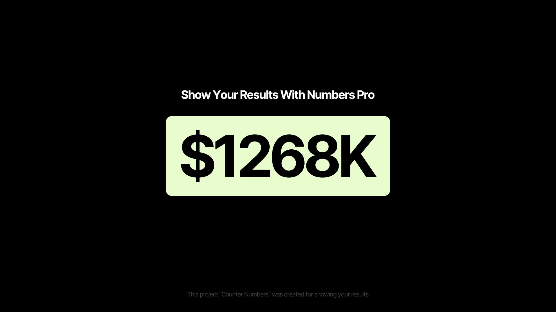 Numbers Pro video templates | Artlist