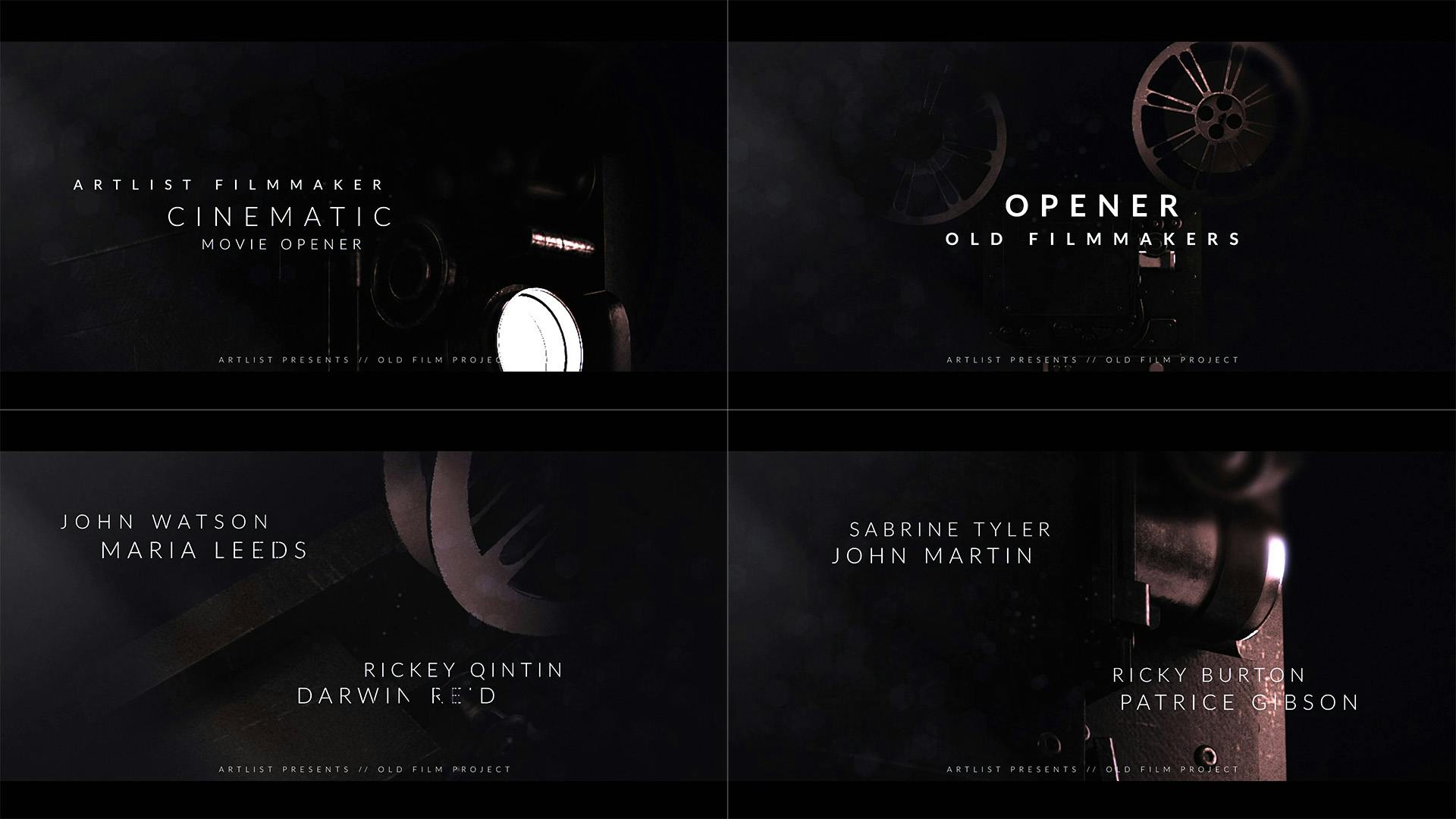 Old Filmmaker Opener video templates | Artlist