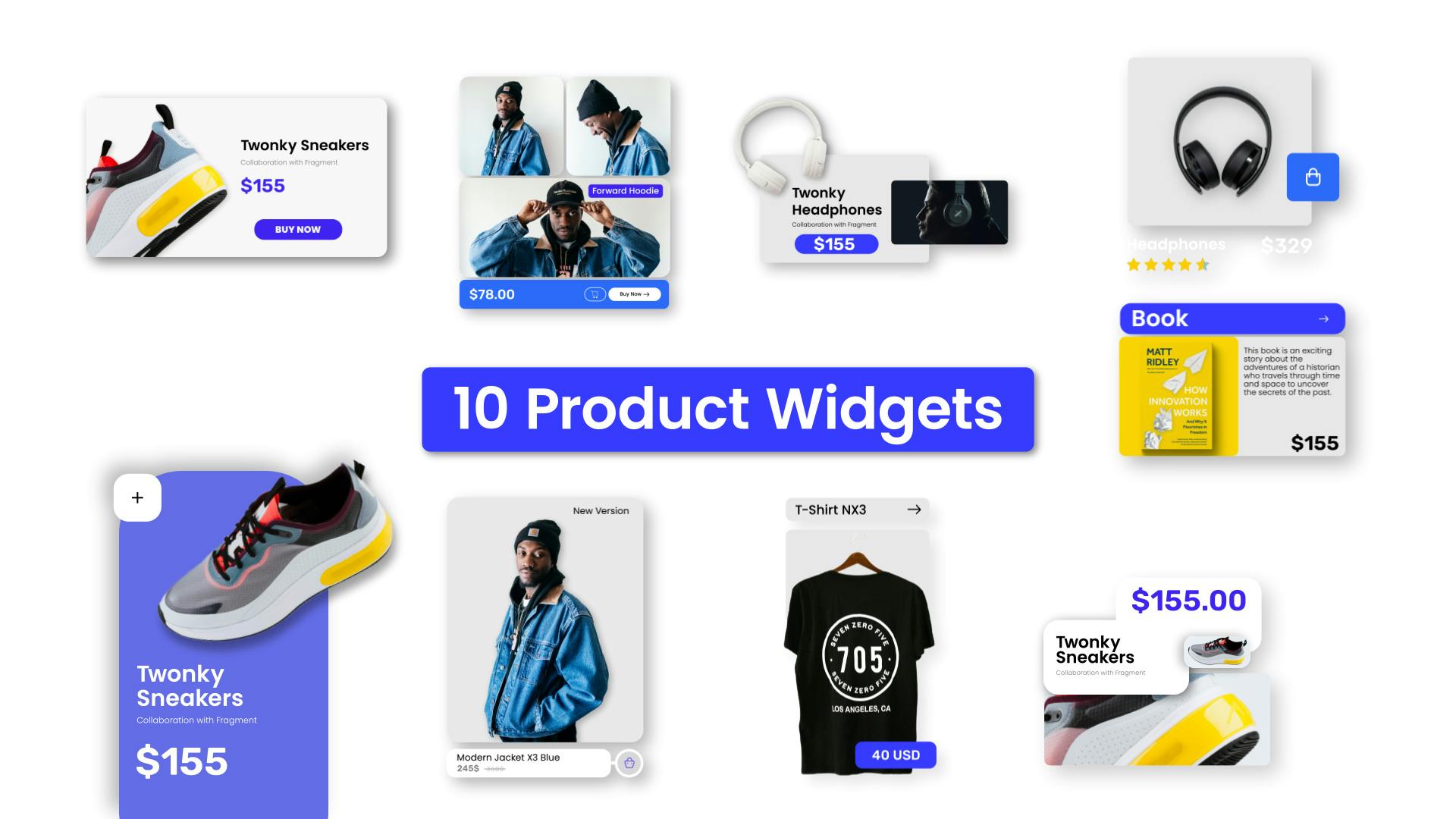 Product Promo Widgets video templates | Artlist