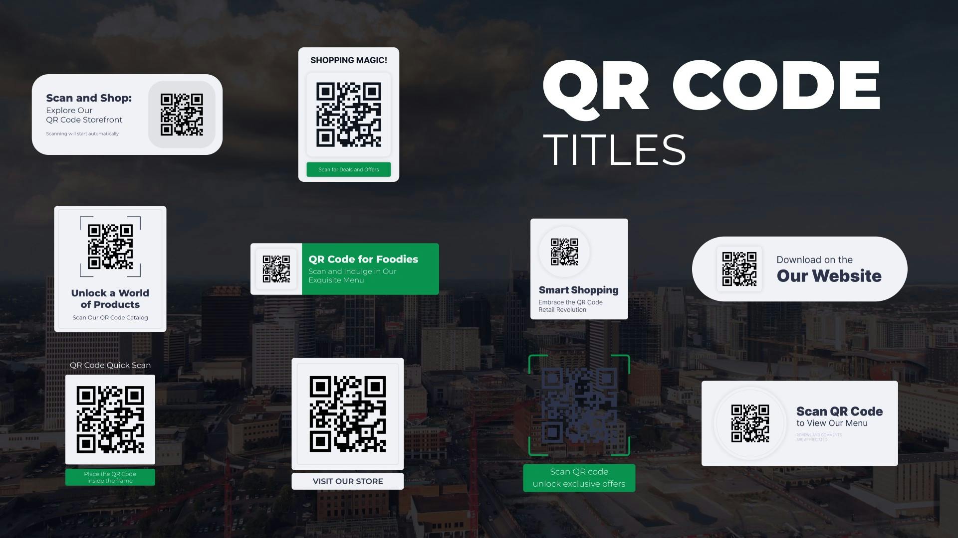 QR Code Titles video templates | Artlist