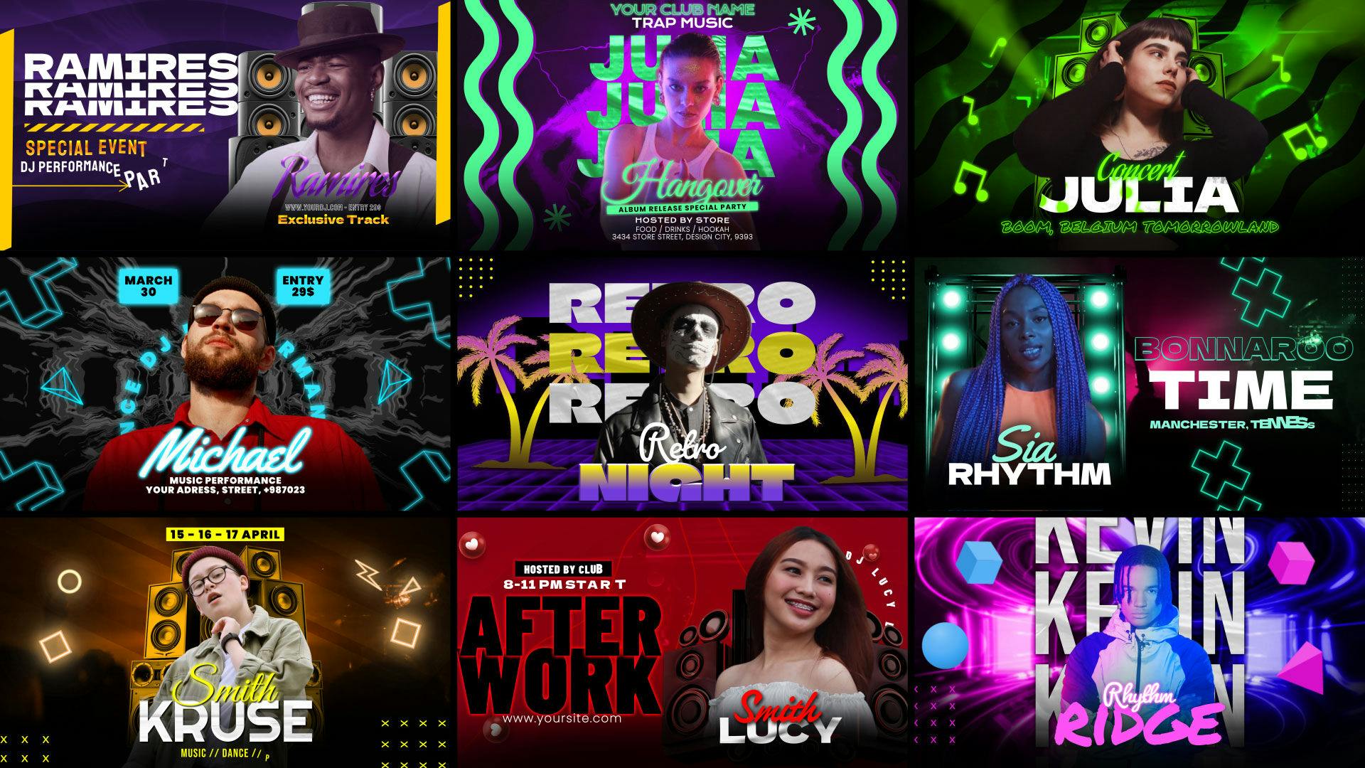 Retro Party Freeze Frame video templates | Artlist