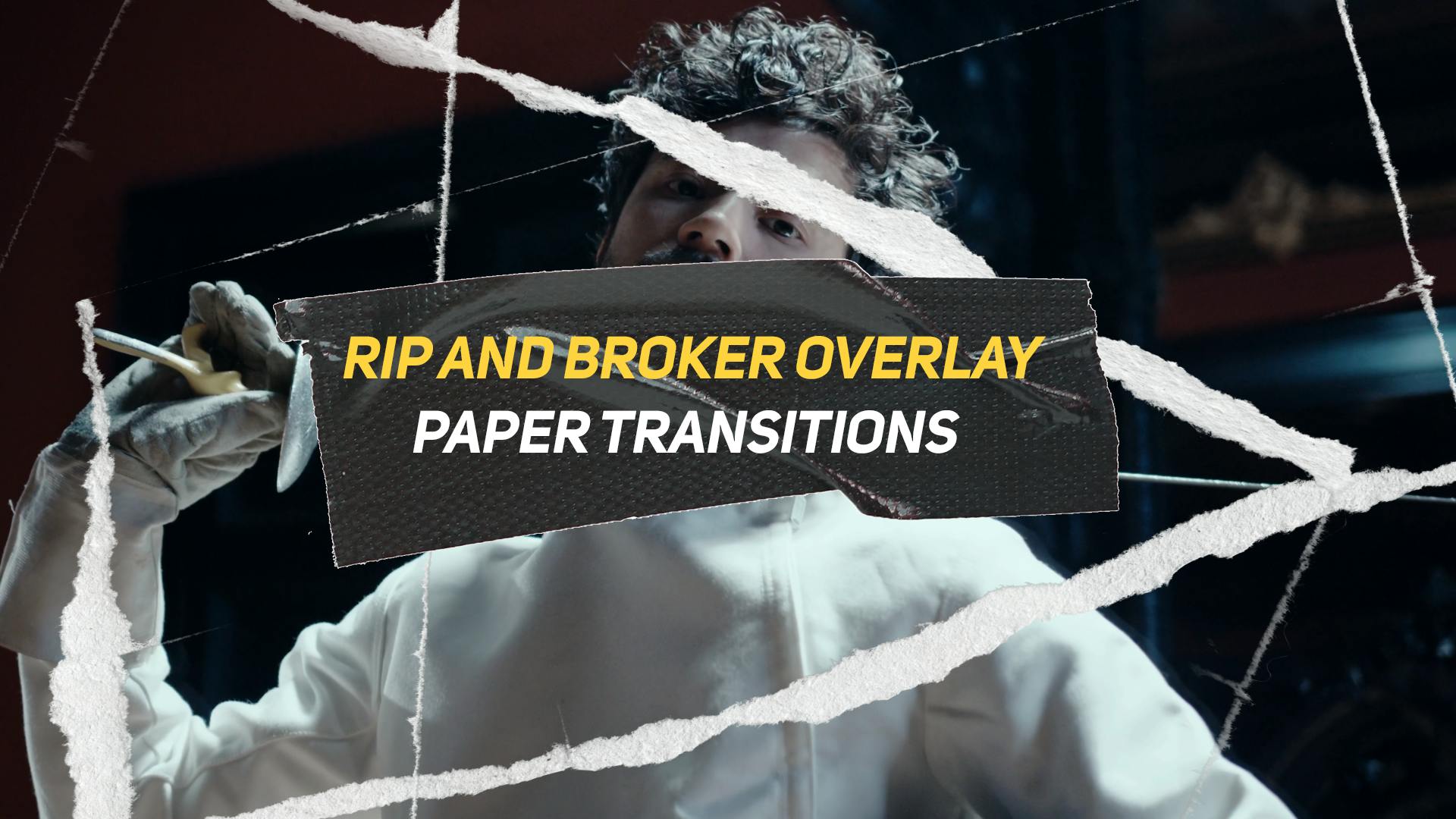Rip And Broker Overlay Paper Transitions video templates | Artlist