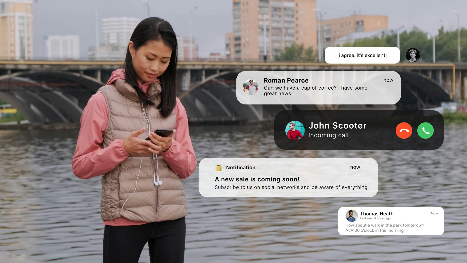 Text Notification Bars video templates | Artlist