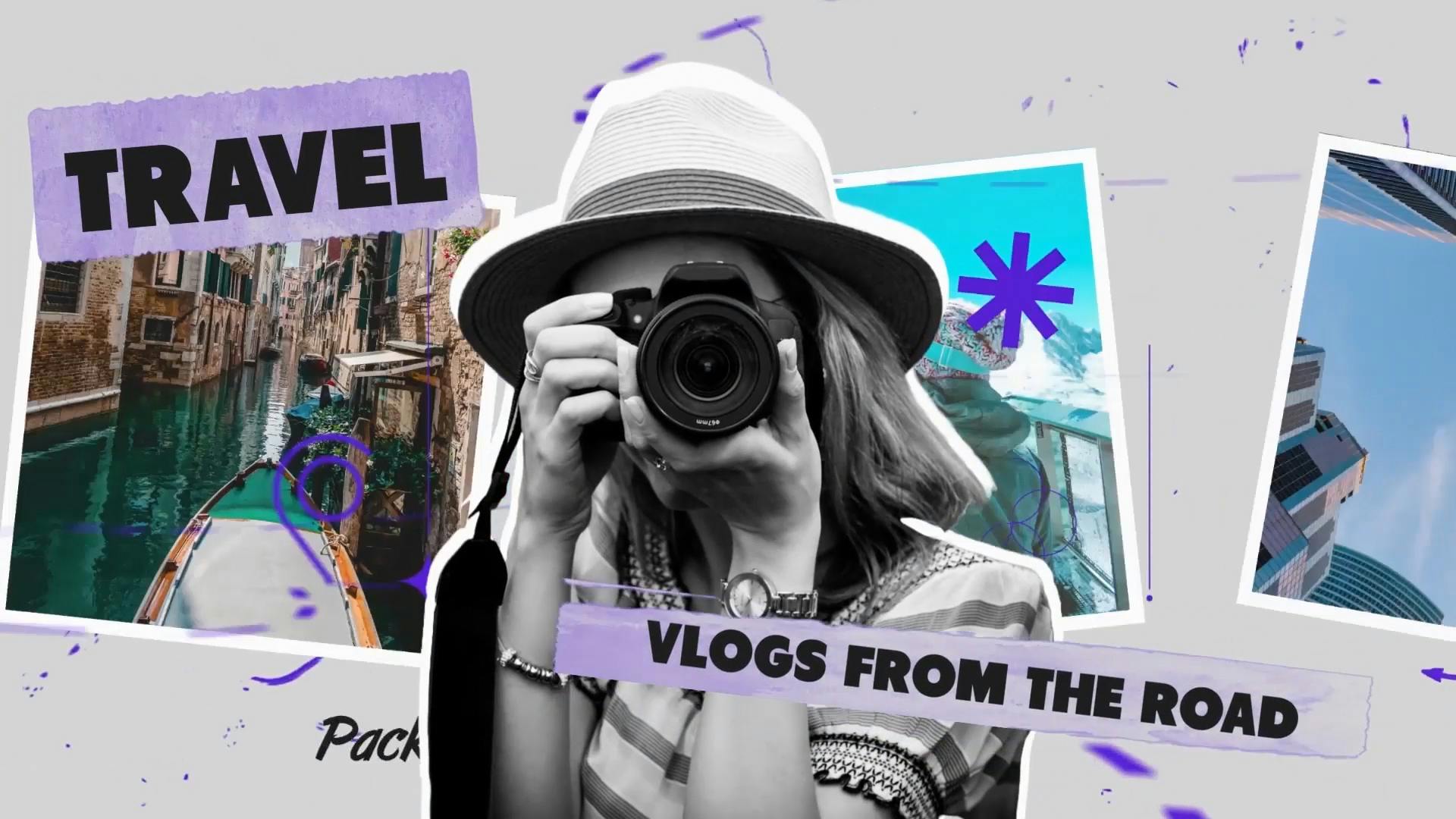 Travel Vlogger Journey Intro video templates | Artlist