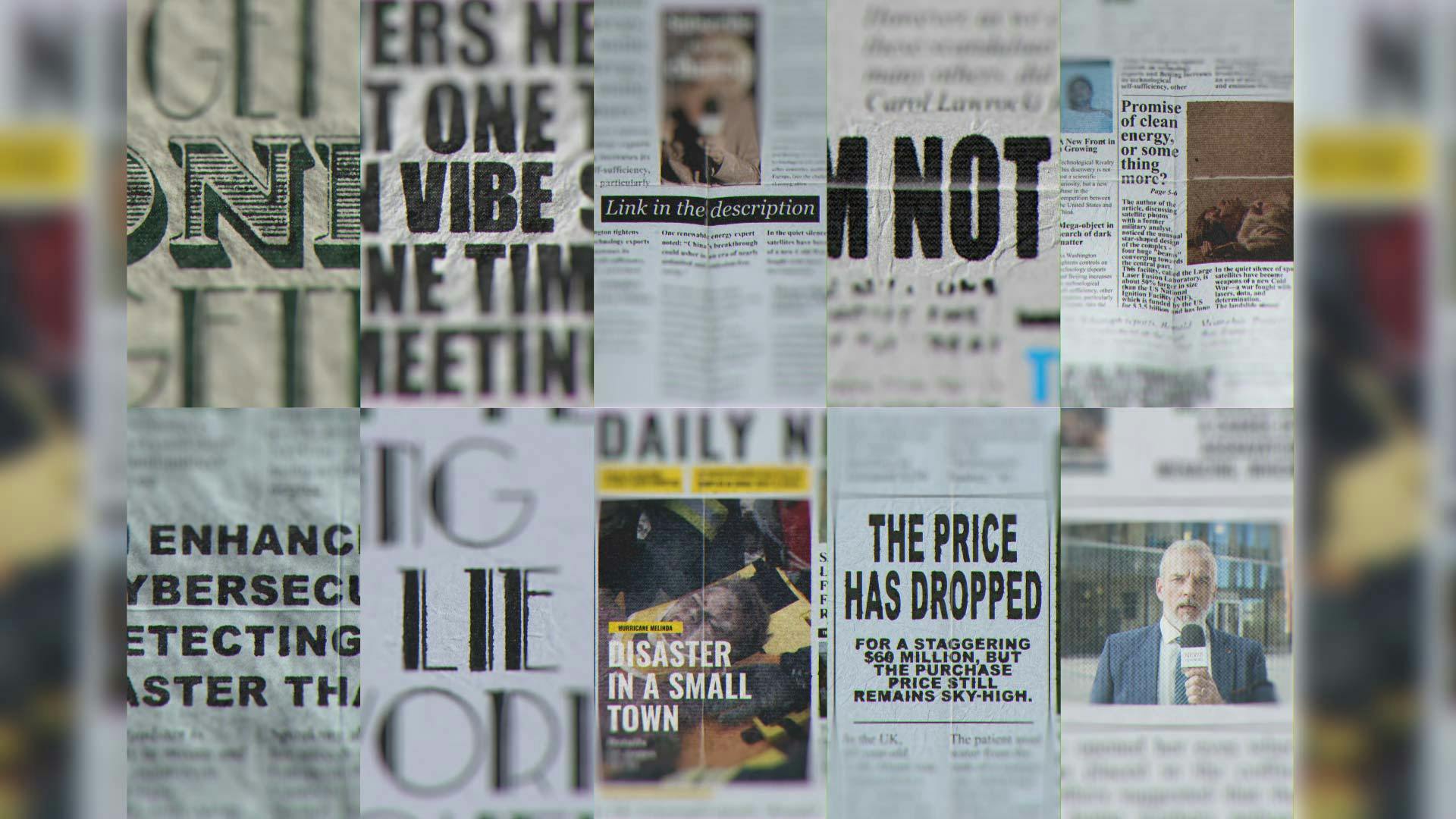 Vertical Newspaper Stories video templates | Artlist
