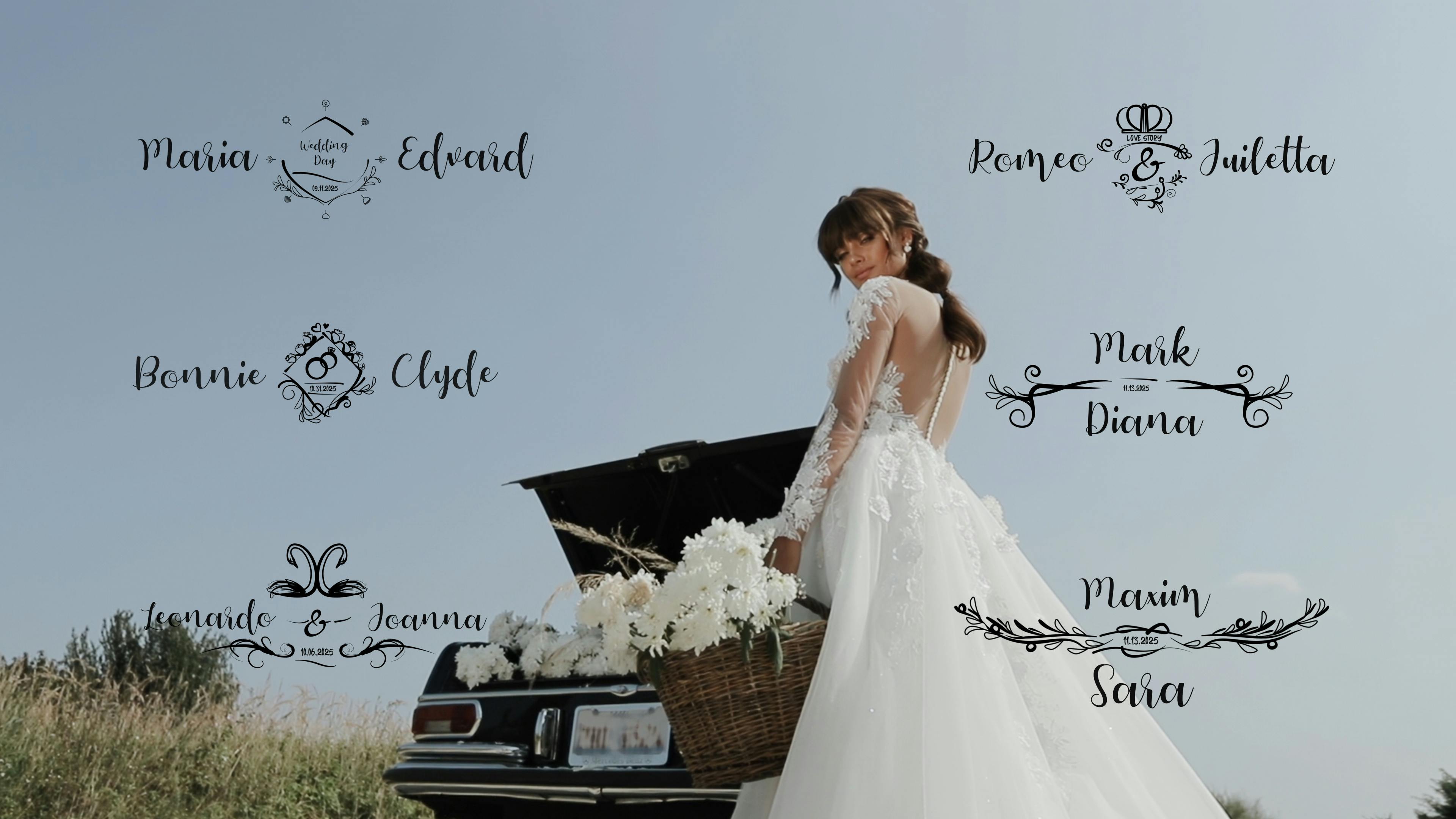 Wedding Titles Pack video templates | Artlist
