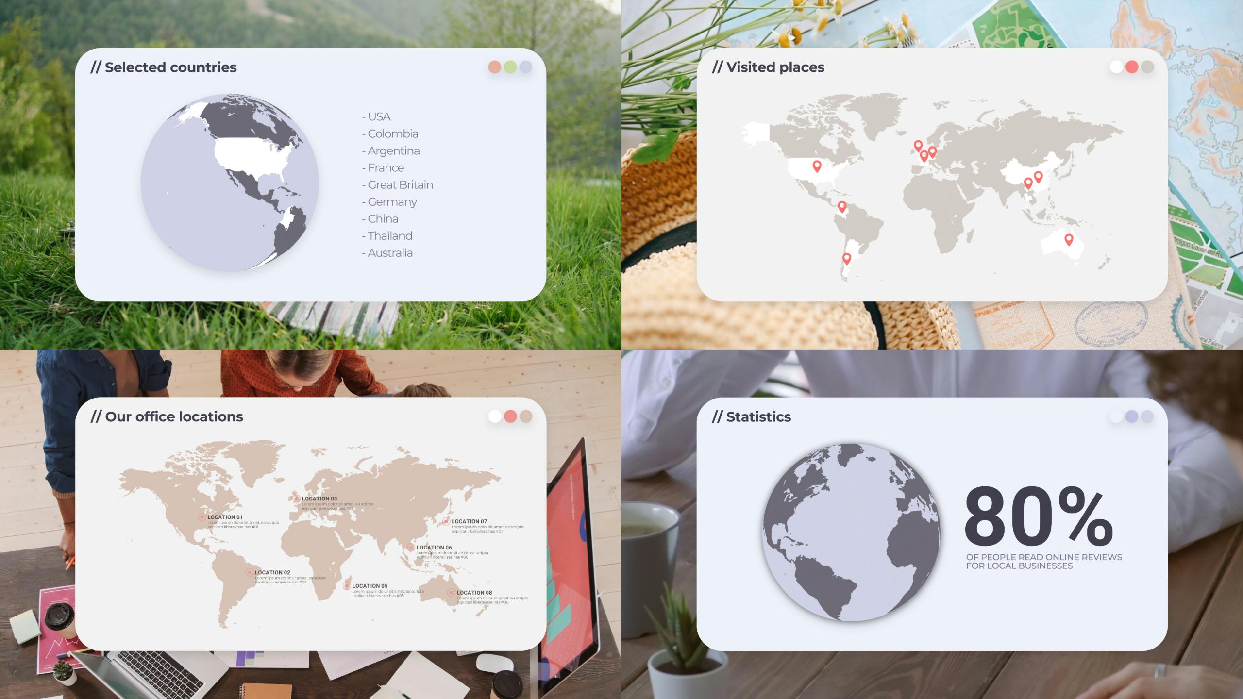 World Map Location video templates | Artlist