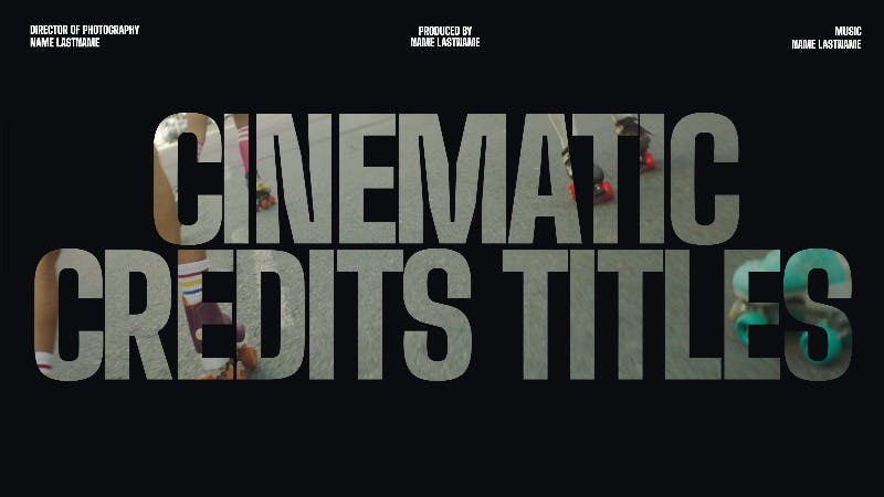Cinematic Credits Template Pack video templates | Artlist