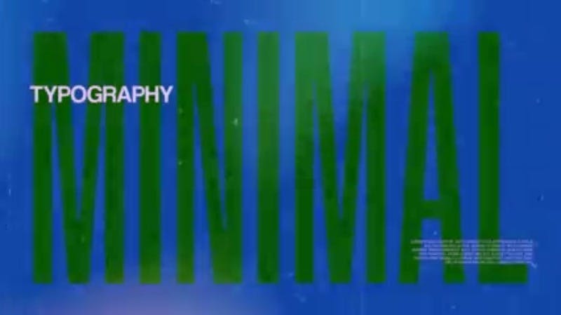 Minimal Typo video templates | Artlist
