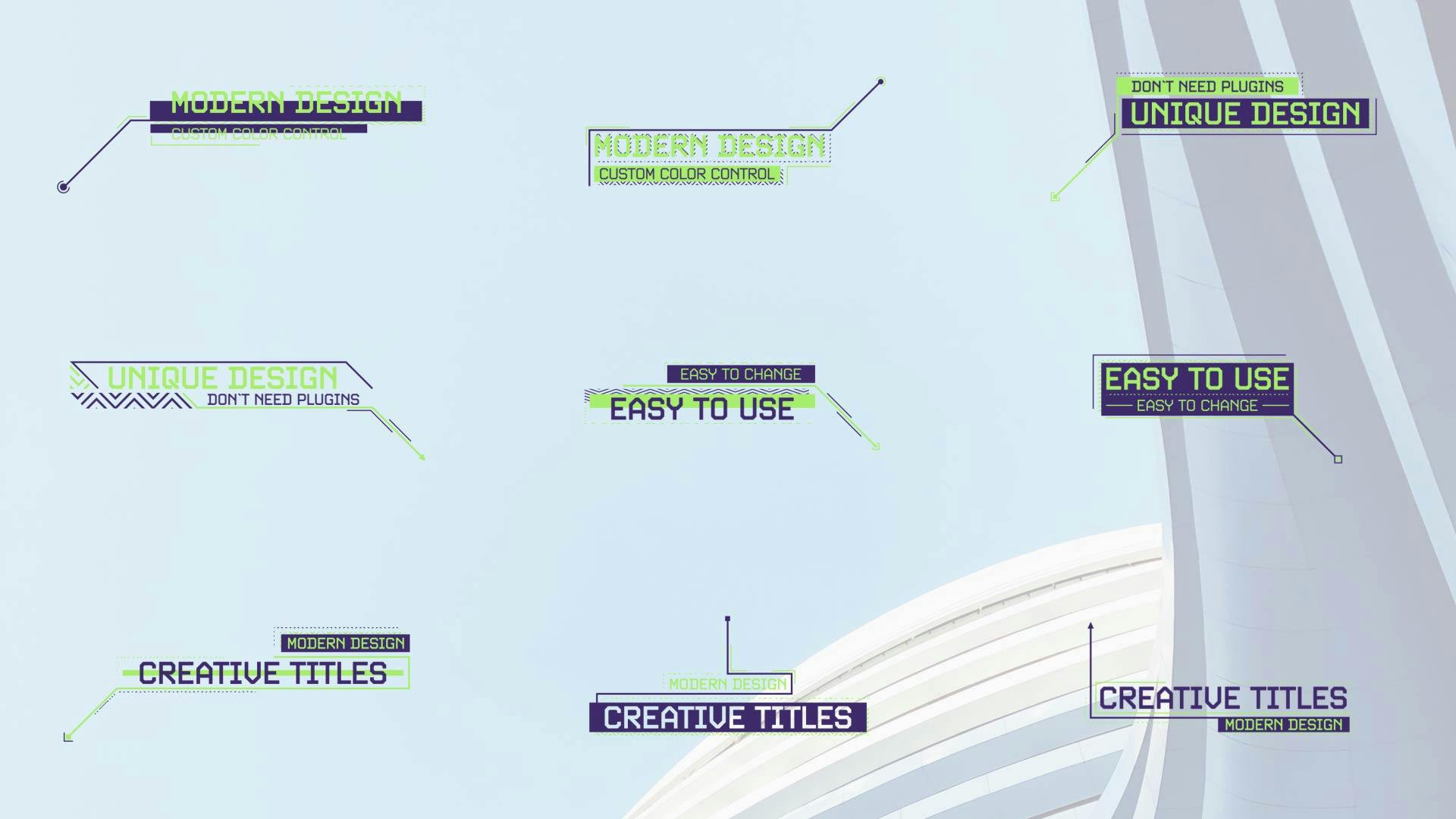 Modern Callout Titles video templates | Artlist