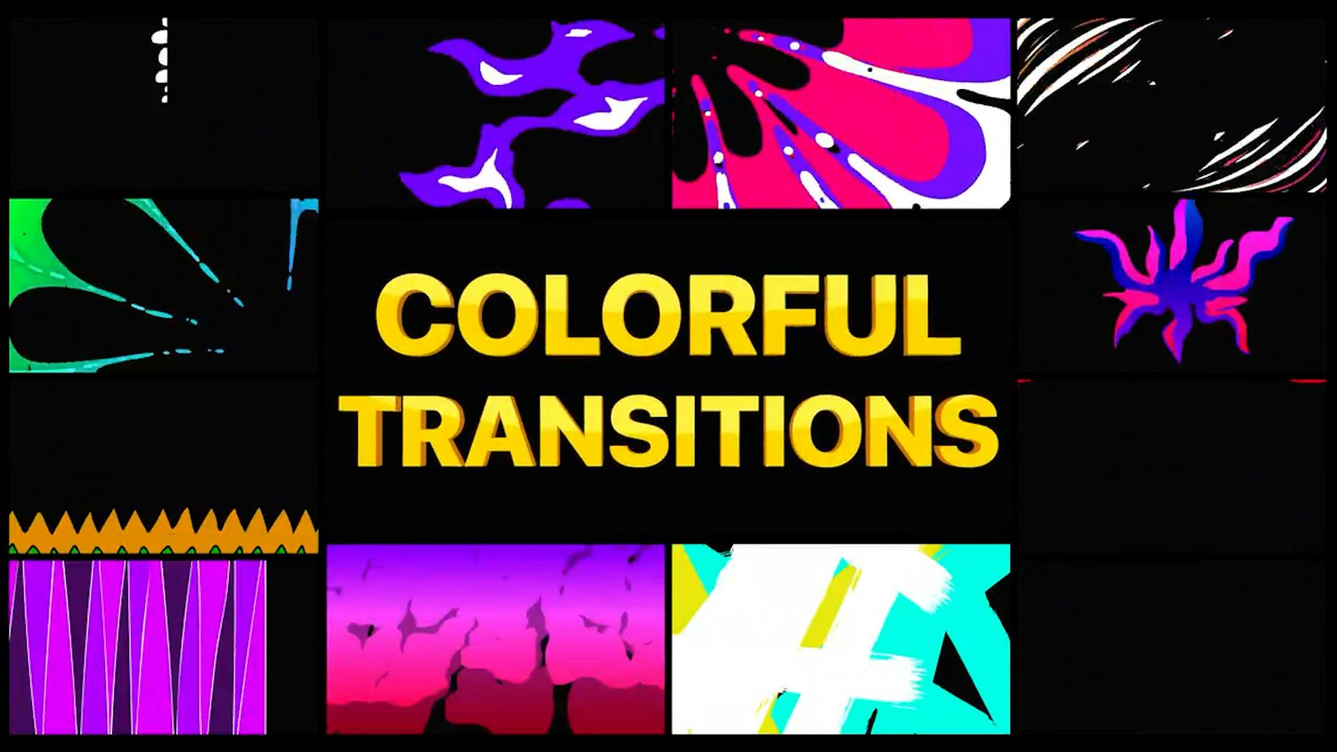 Handy Colorful Transitions video templates | Artlist