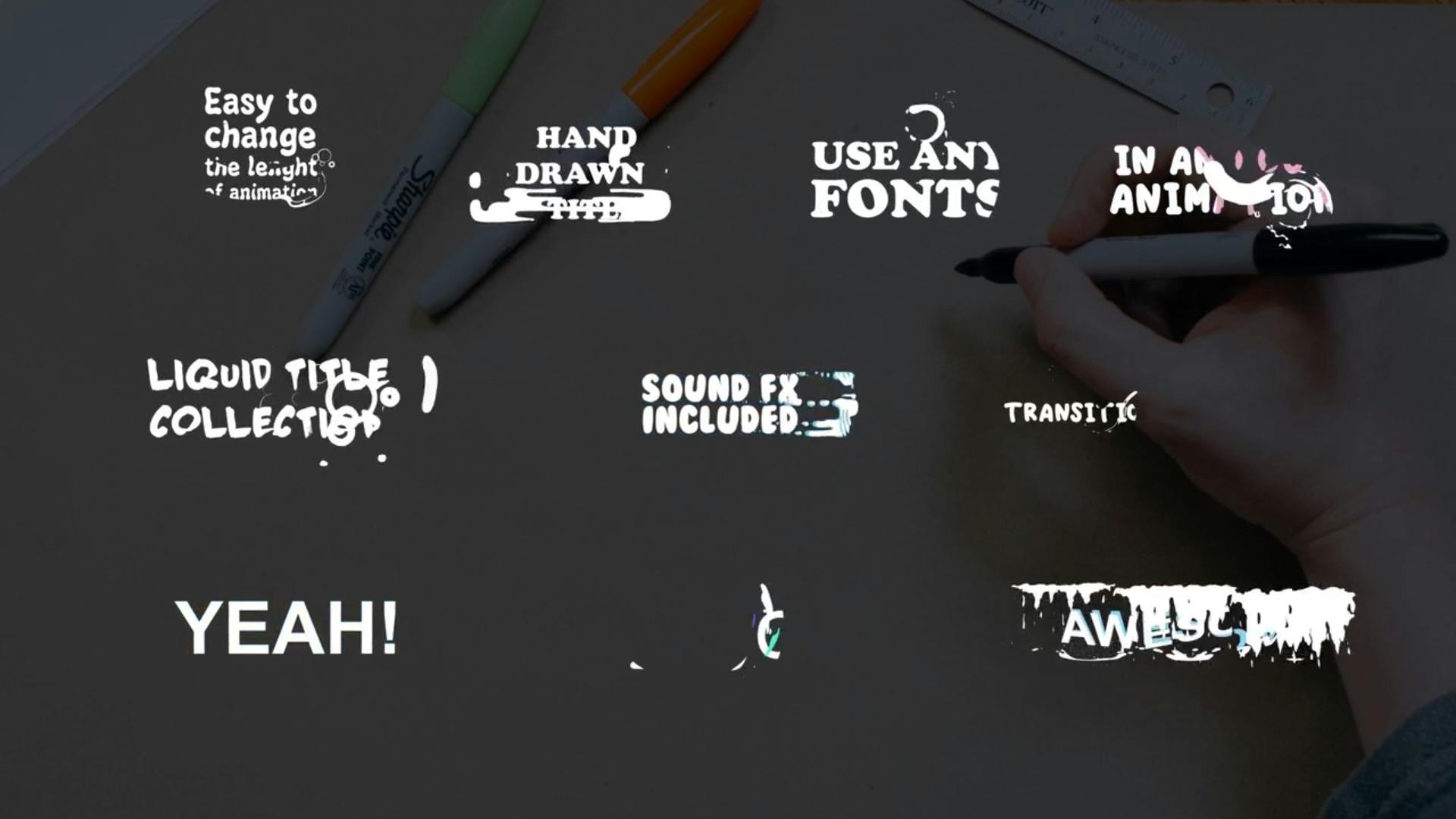 Liquid Titles Collection video templates | Artlist