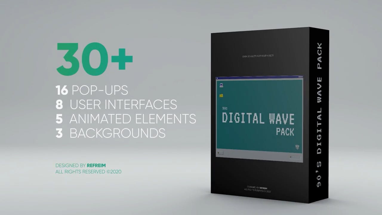 90s Digital Wave Pack video templates | Artlist