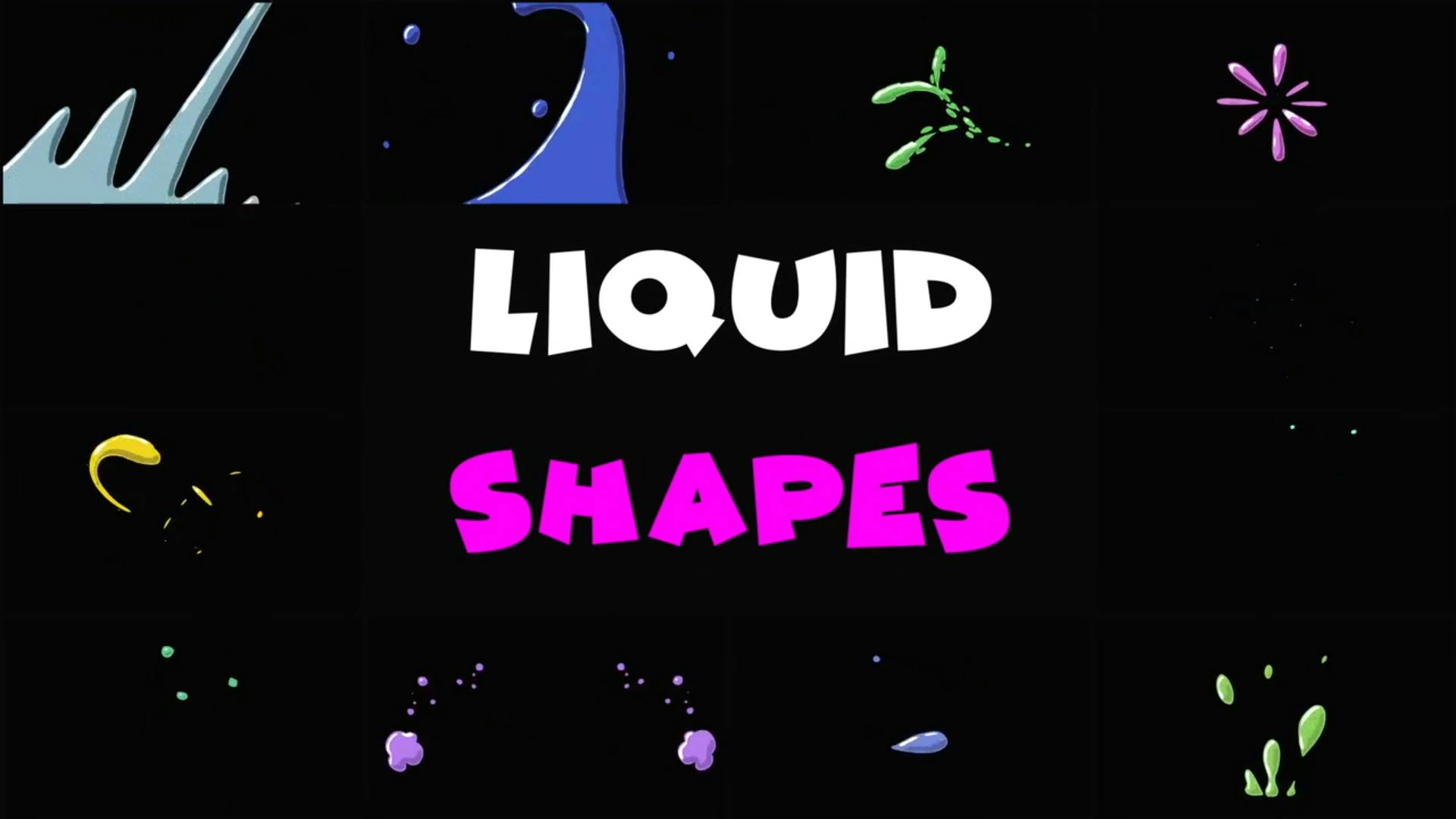 Liquid Splash Shapes video templates | Artlist