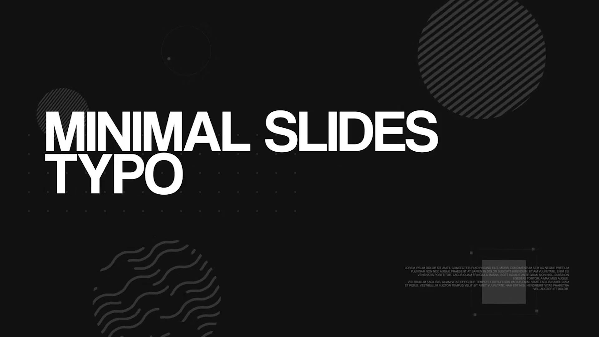Minimal Typography Slides Video Templates Artlist