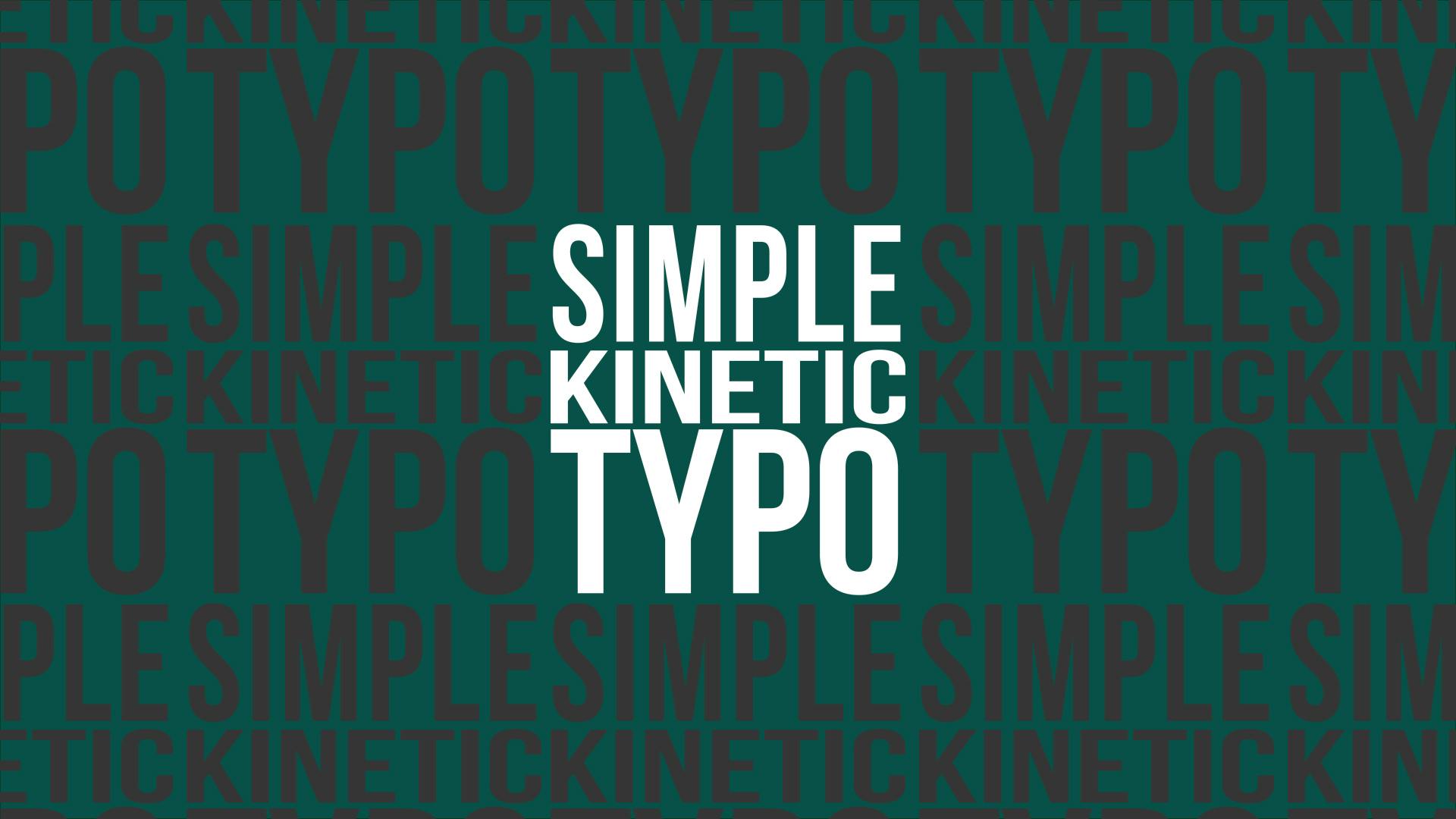 Simple Kinetic Typography video templates | Artlist