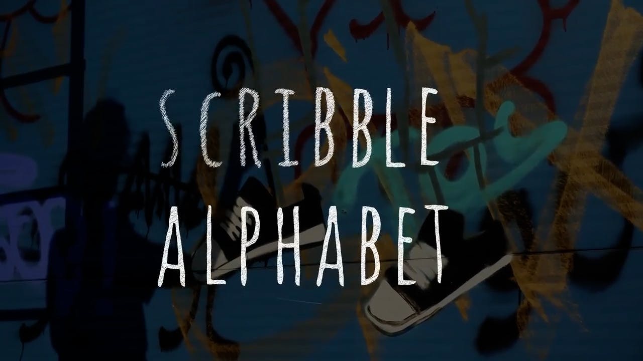 Hand-Drawn Scribble Alphabet video templates | Artlist