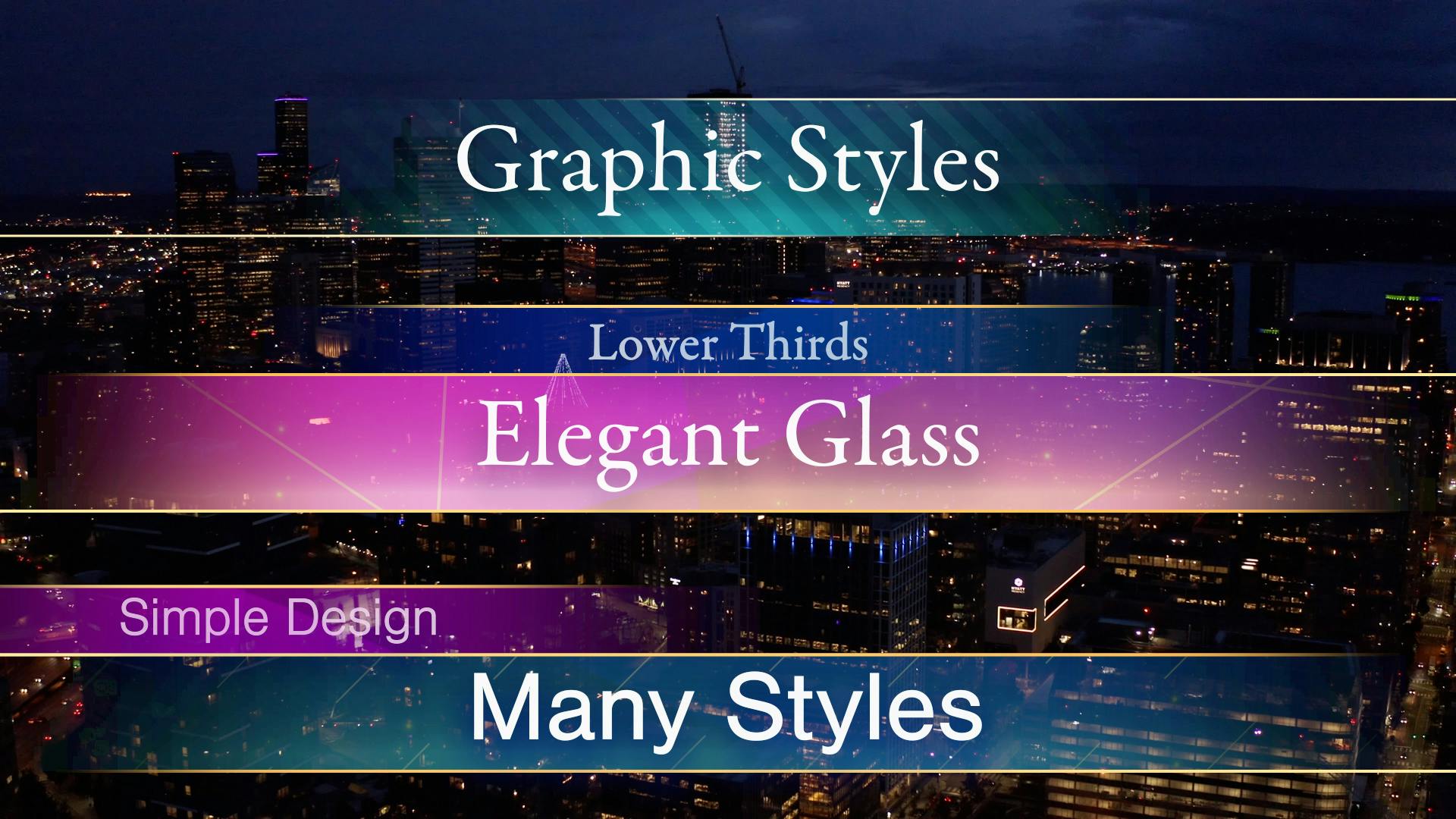 Elegant Glass Lower Thirds video templates | Artlist