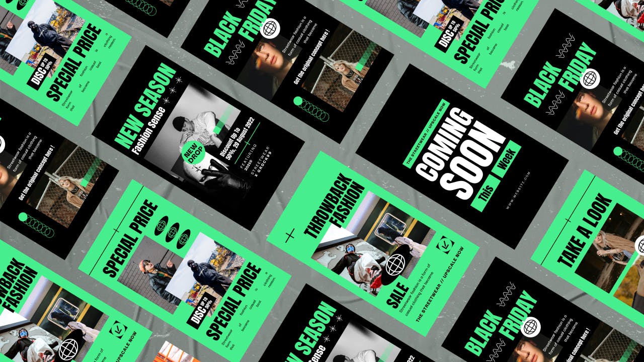 Simple Streetwear Brands Stories video templates | Artlist
