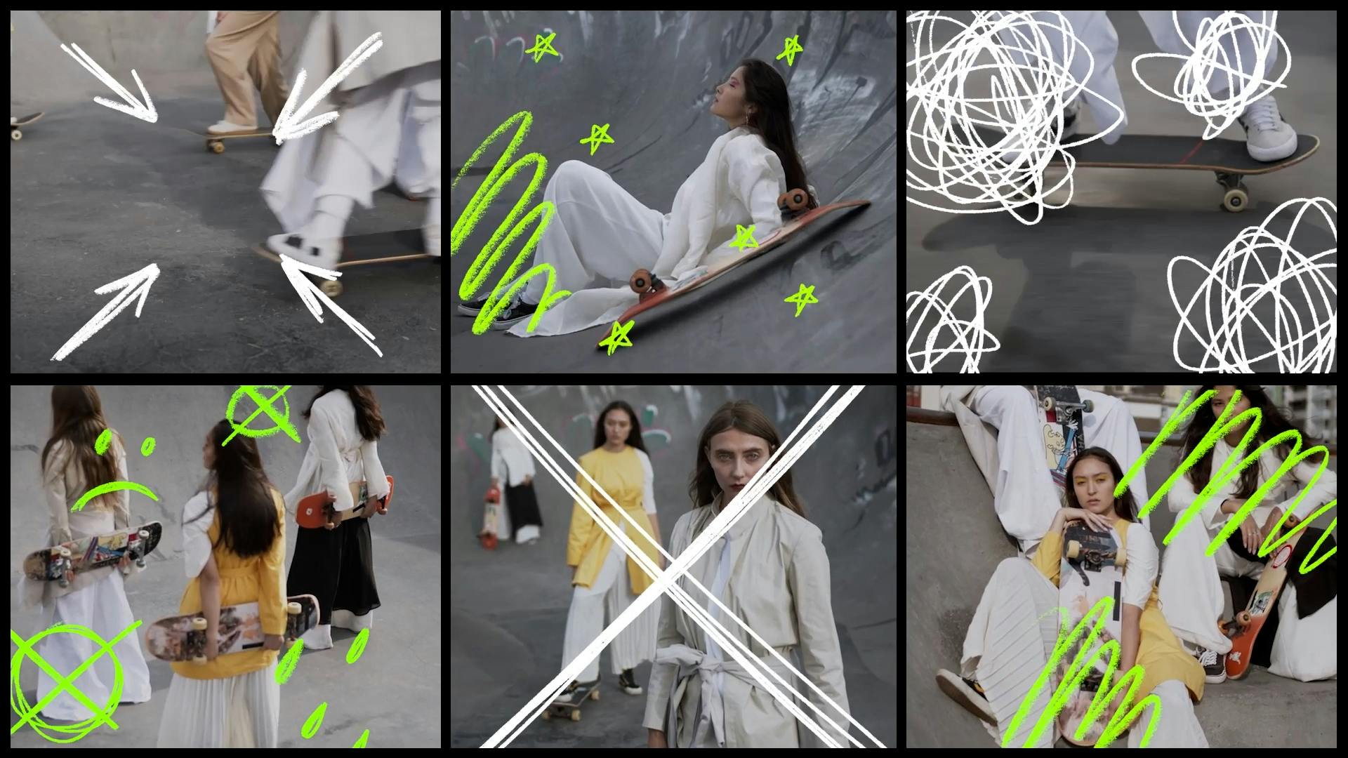 Hand-Drawn Collage Scenes video templates | Artlist