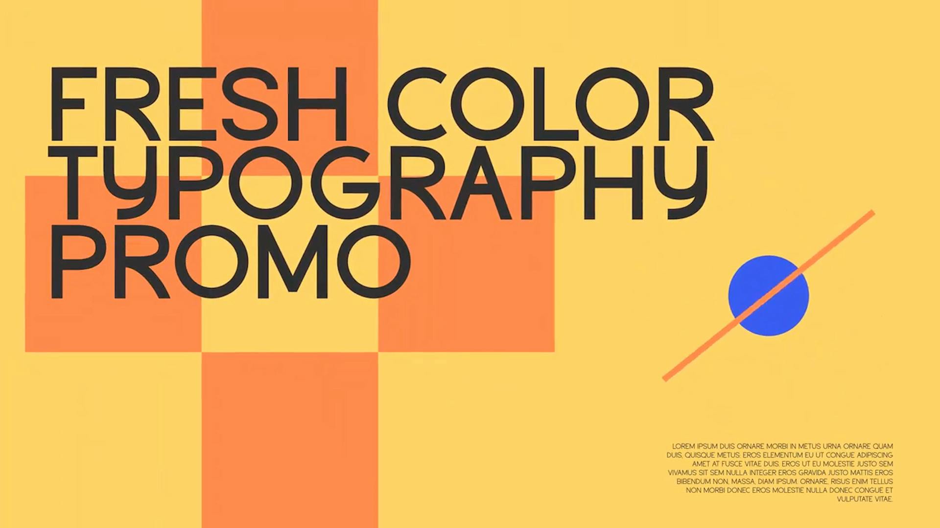 Fresh Color Typography Promo video templates | Artlist