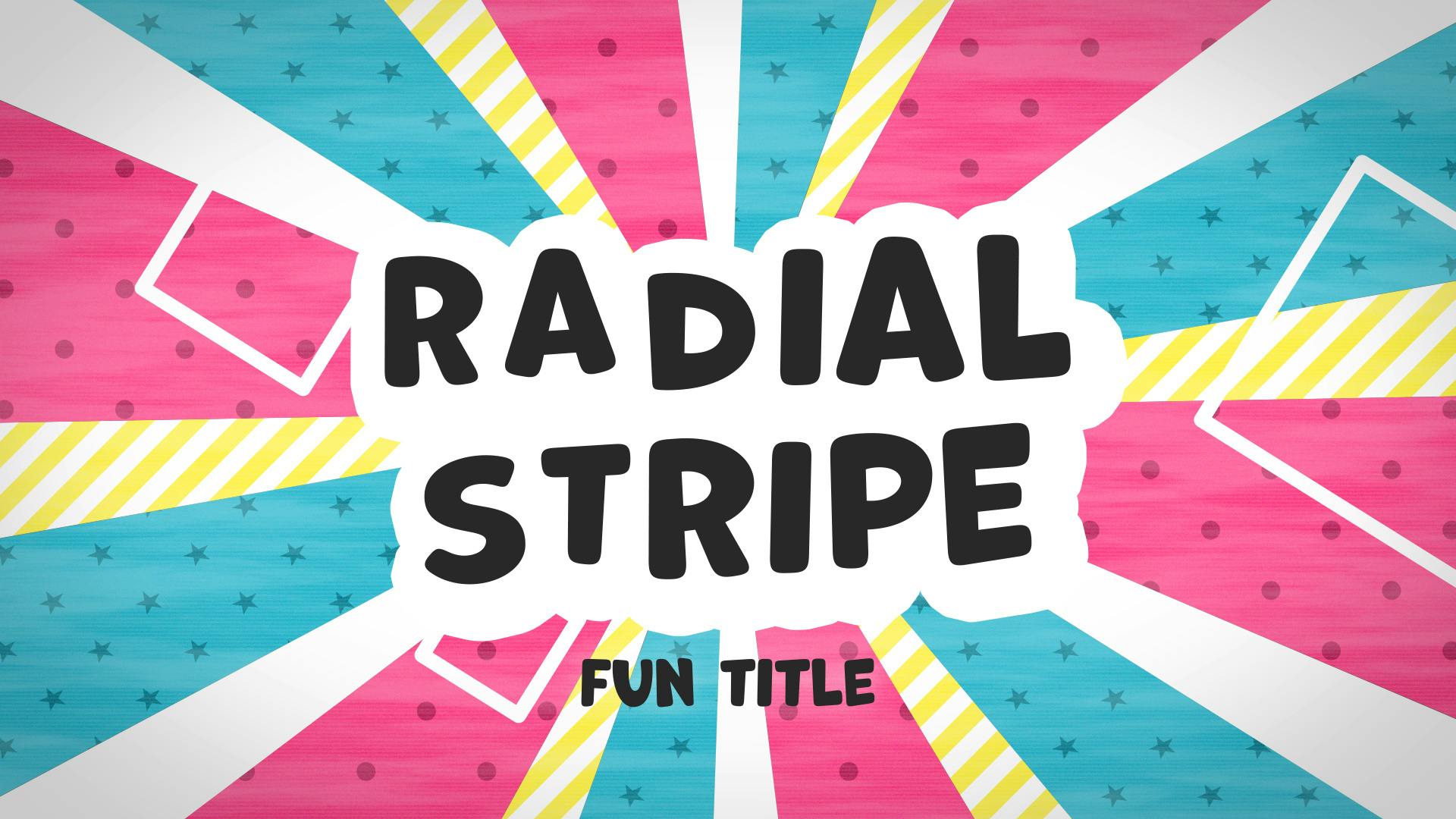 Fun Radial Stripe Title video templates | Artlist