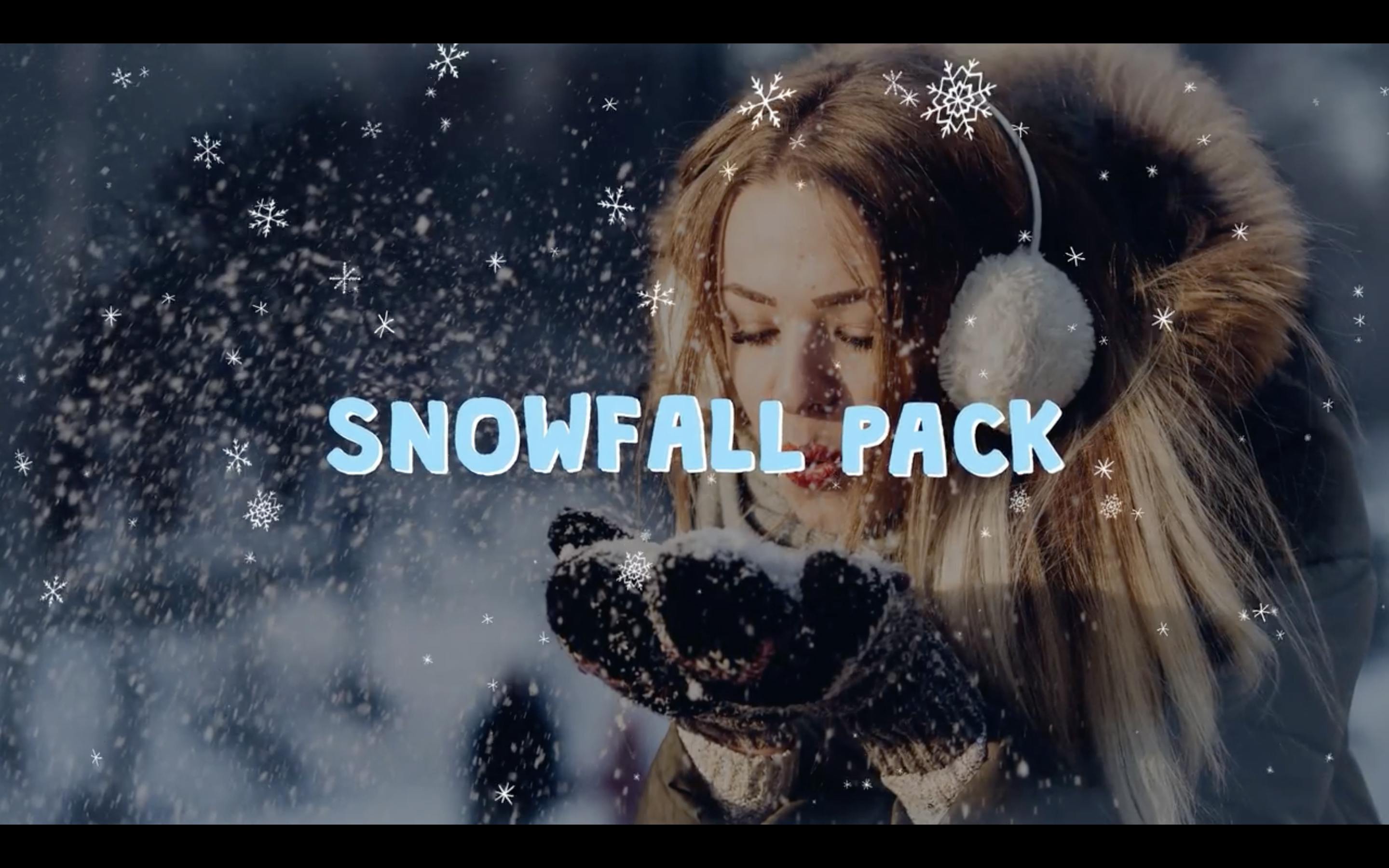 Snowfall Pack video templates | Artlist