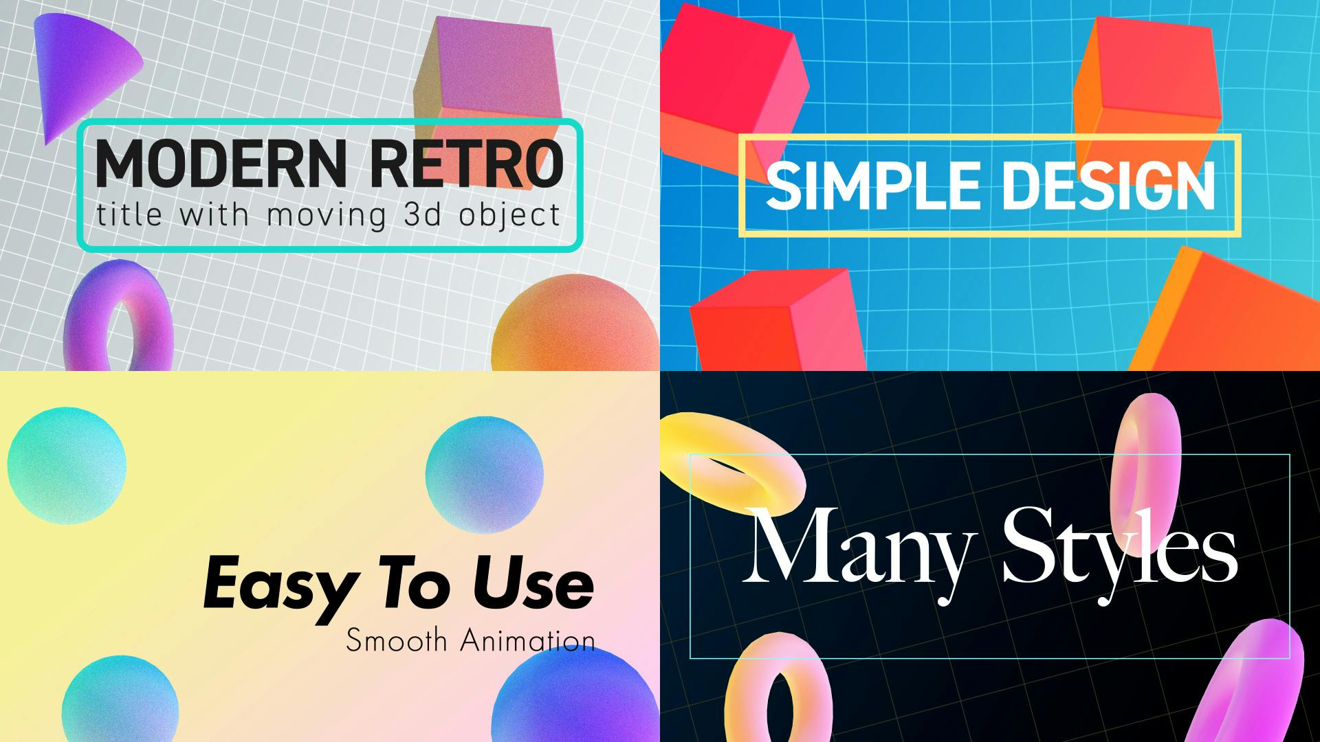 Modern Retro Title video templates | Artlist